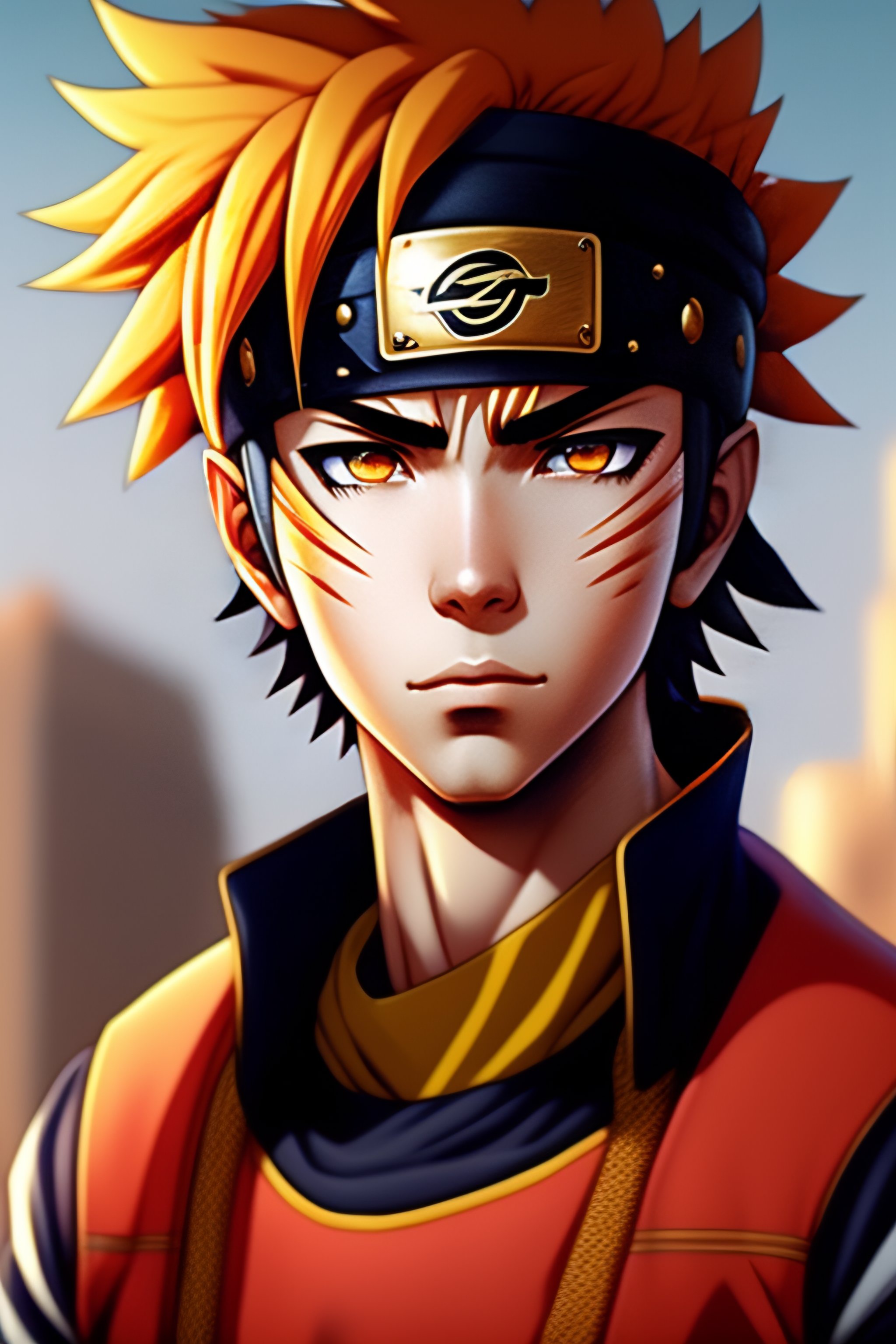 Lexica - Anime character Naruto wither Cairo in the mid-eighties