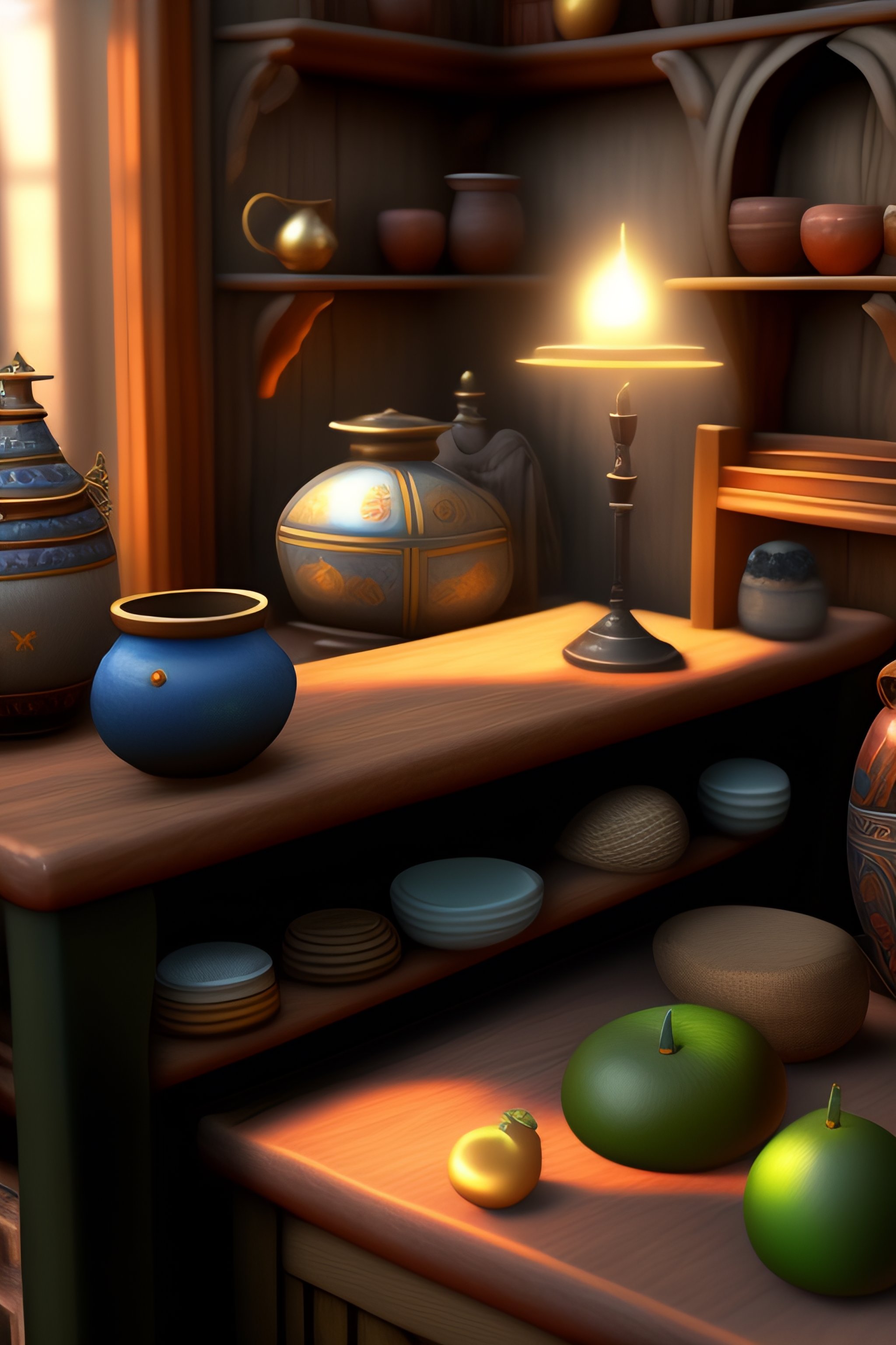 Lexica - Hidden object scene, random ultra-detailed items