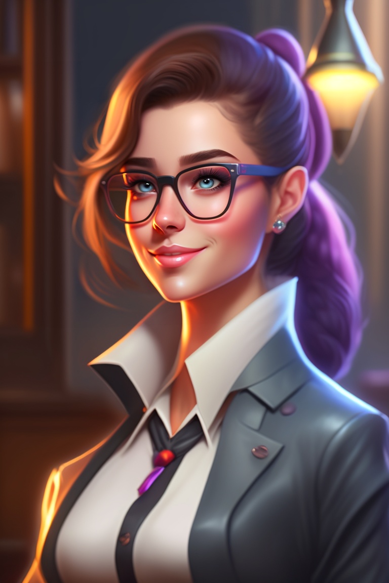 Lexica - Female character, smart, nerd