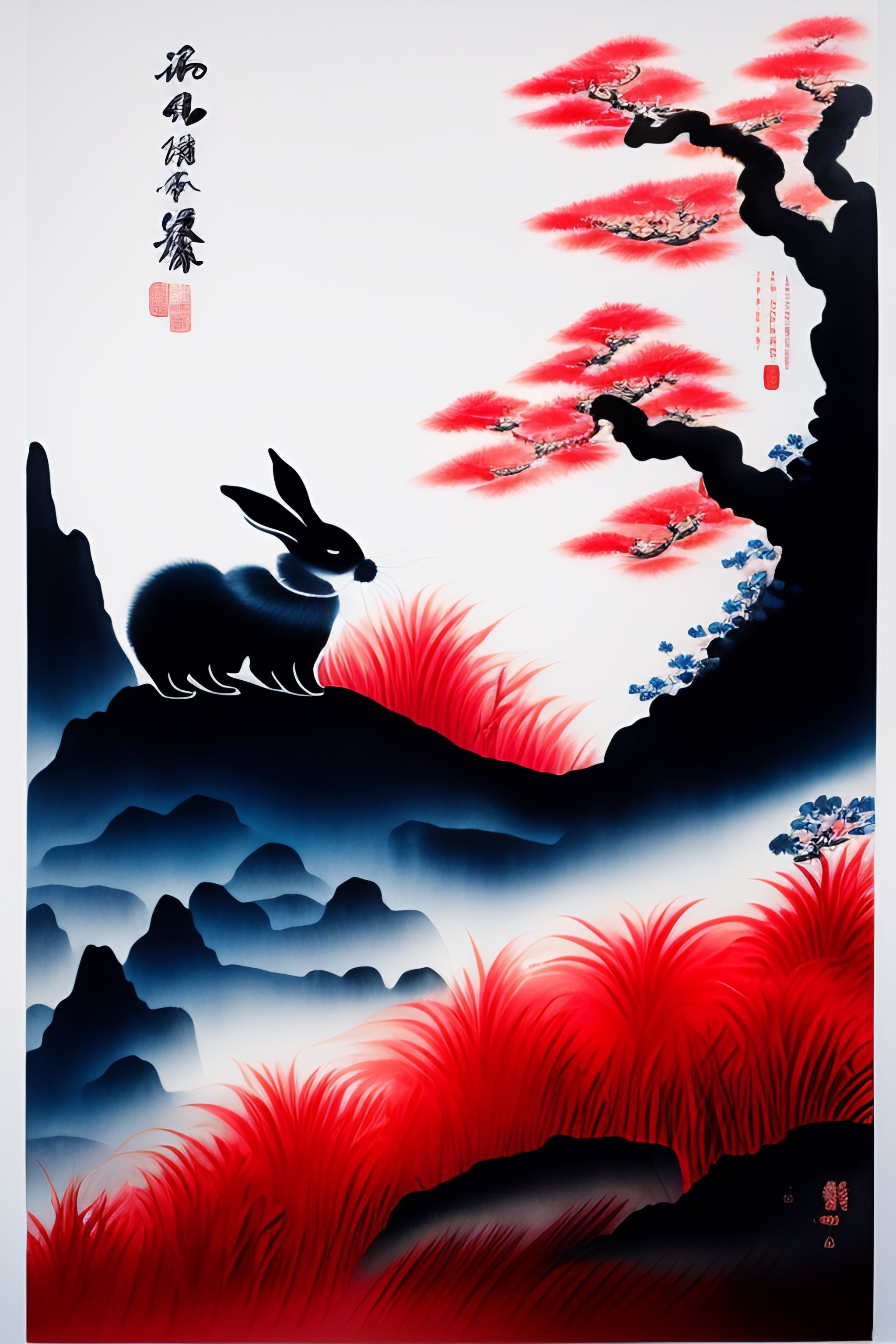 Lexica - Traditional Chinese ink painting for Chinese New Year wowed ...