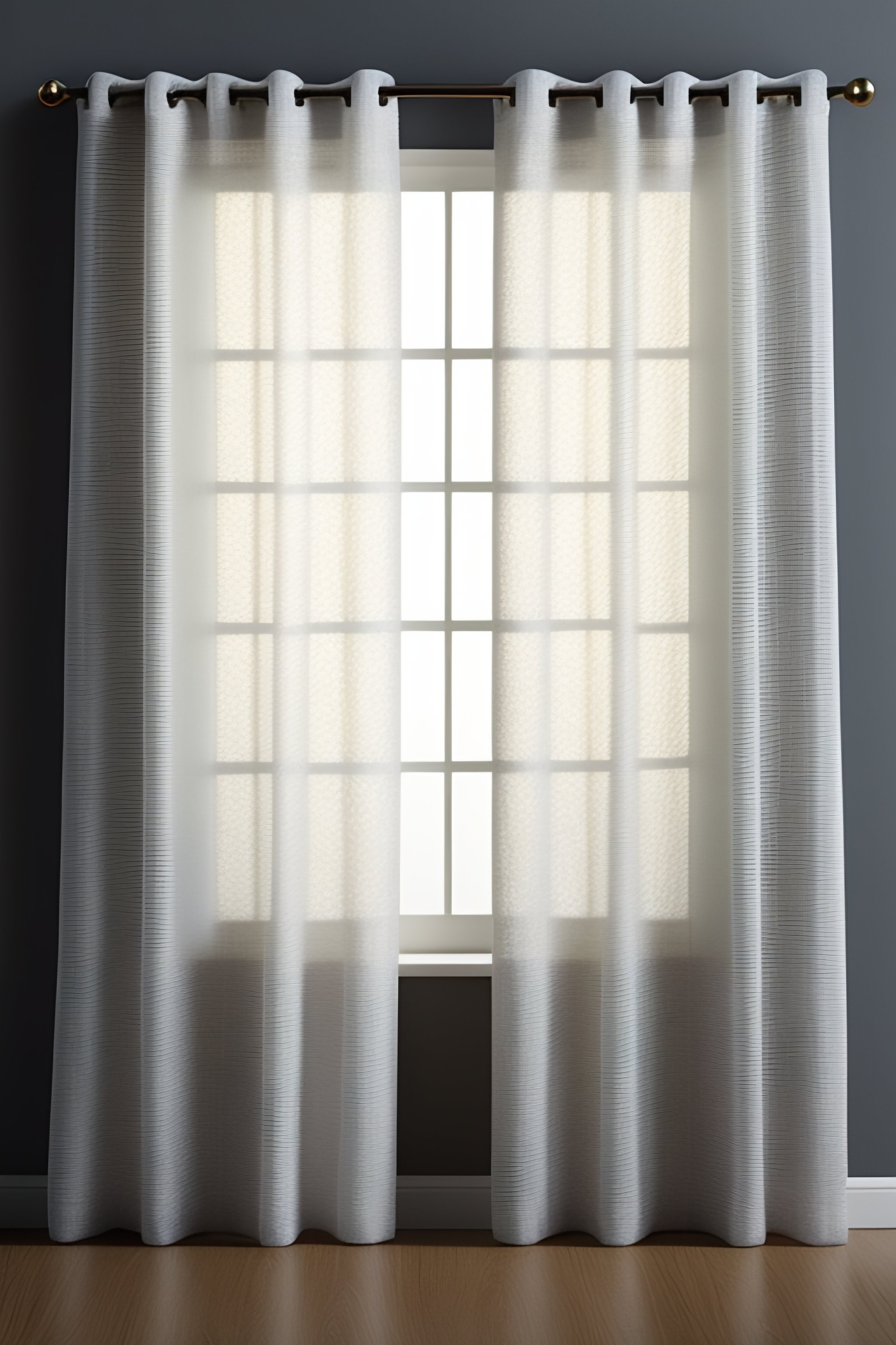 Lexica - Photograph of linen white curtains lace patterns sewed on ...