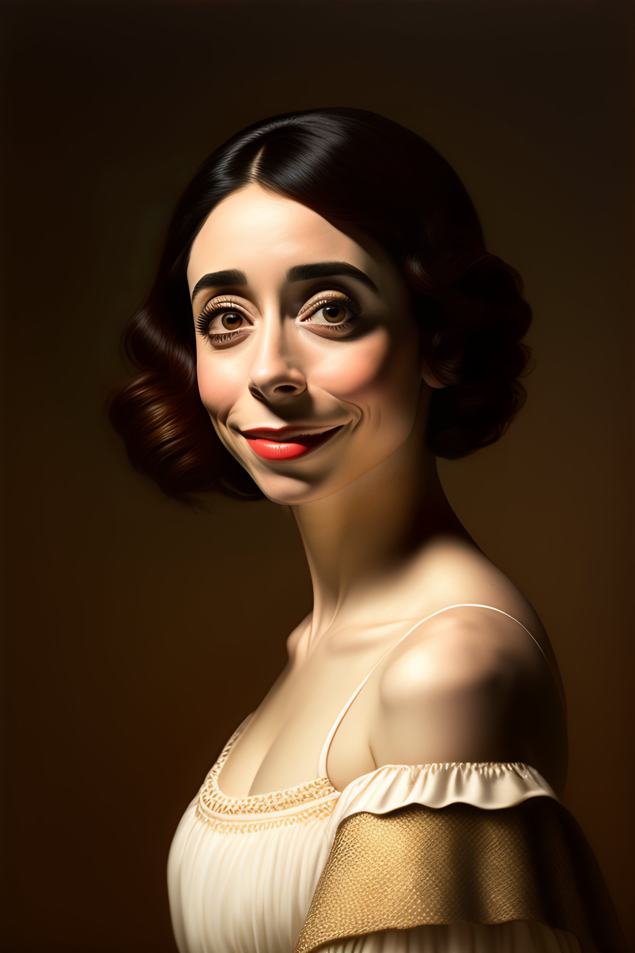 Lexica - Cristin milioti in Caravaggio style