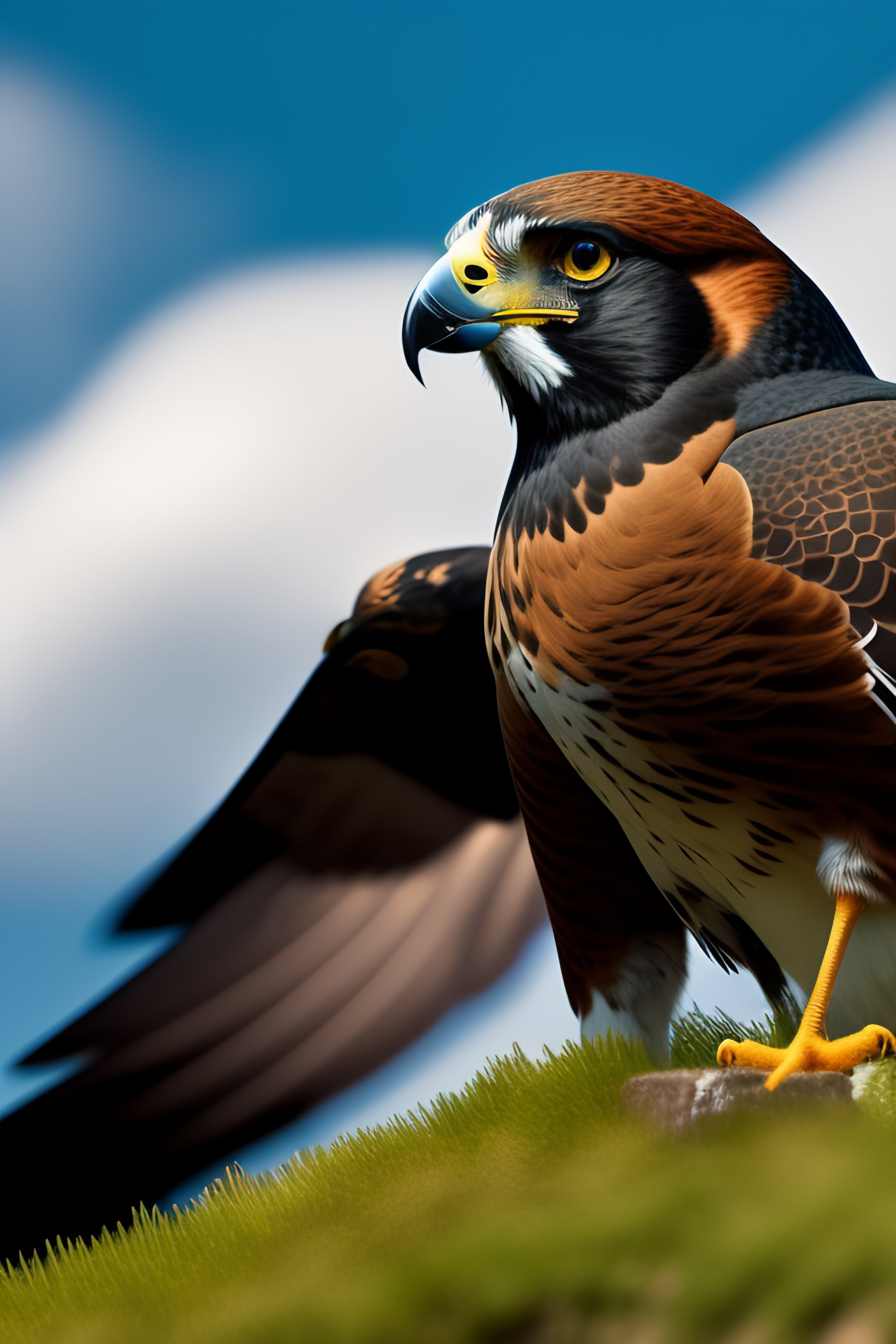 Lexica - Watching a falcon chase my pigeons