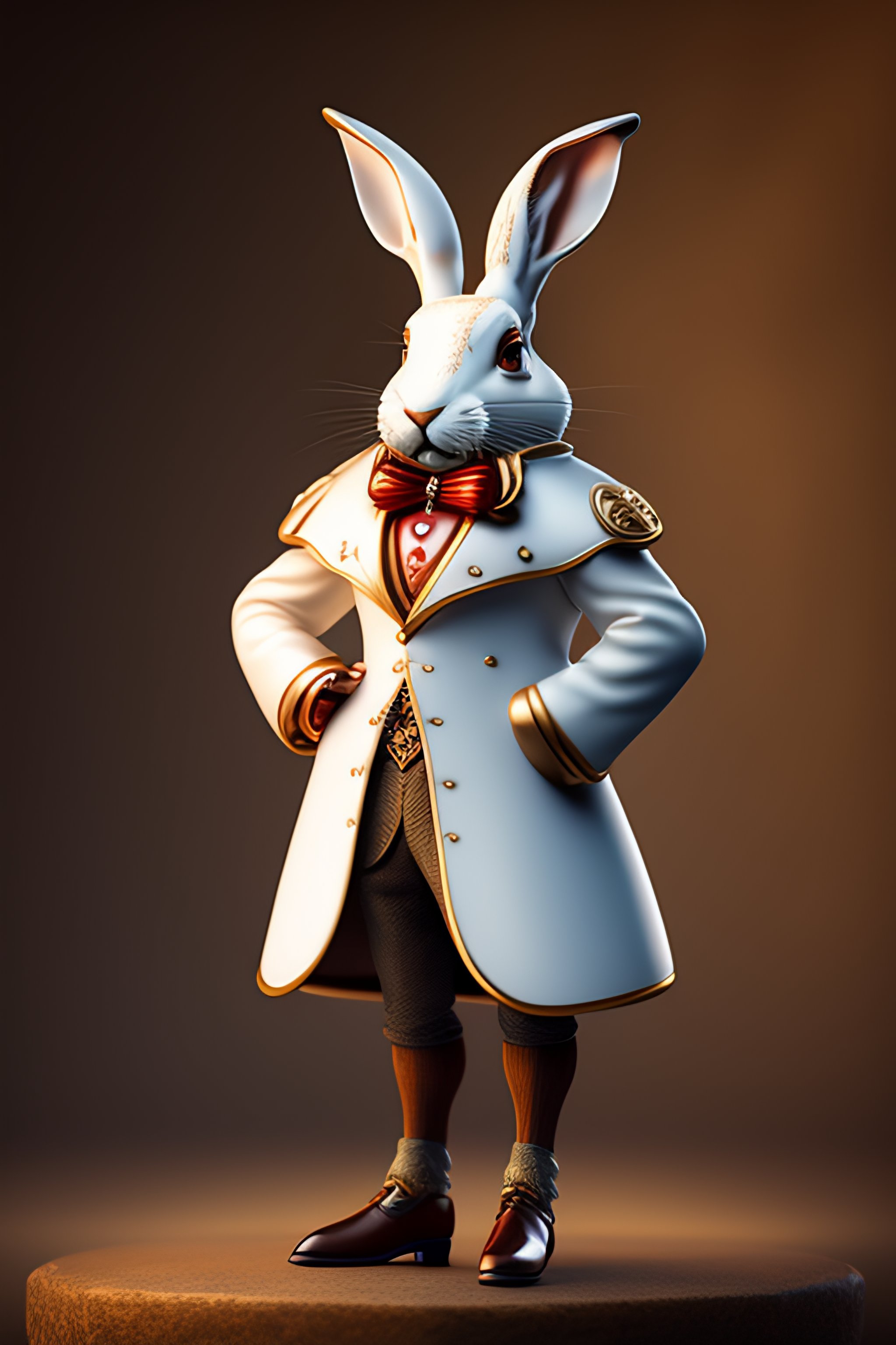 Lexica - Anthropomorphic figure of a hare, white rabbit from Allice in ...