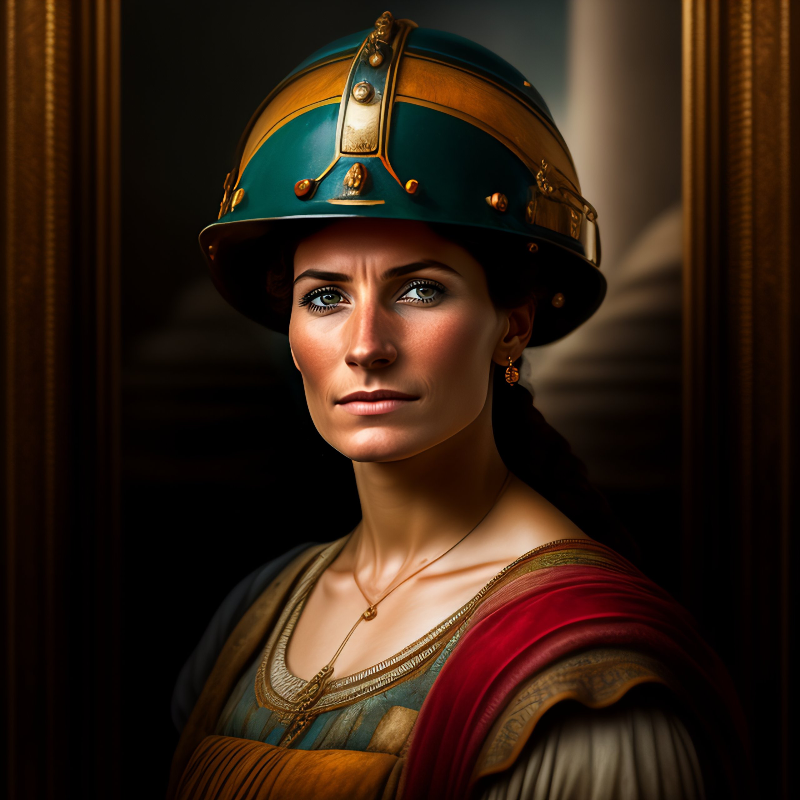 Lexica - A beautiful portrait of an embarrassed female miner in rome