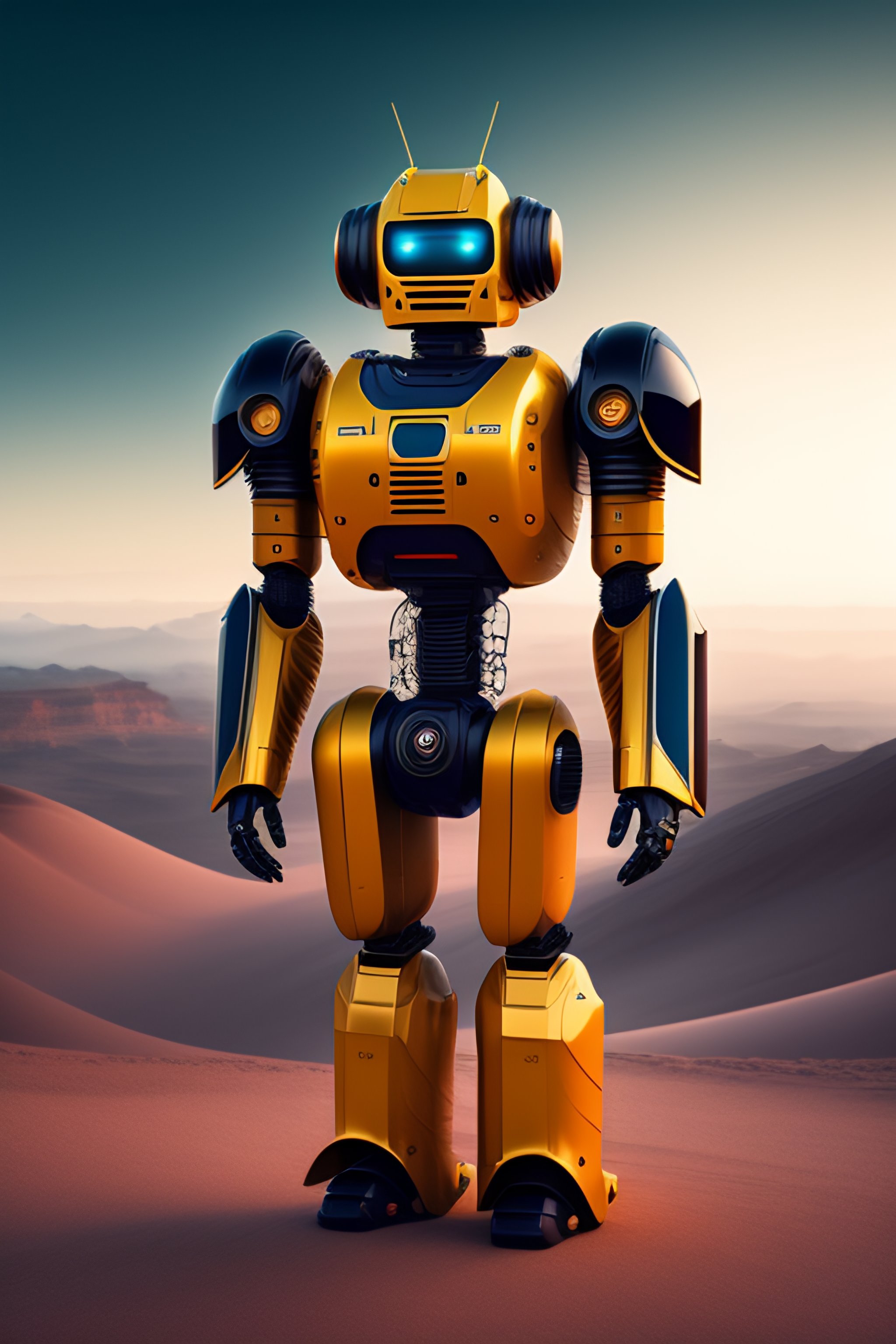 Lexica - Beautiful android robot full body portrait