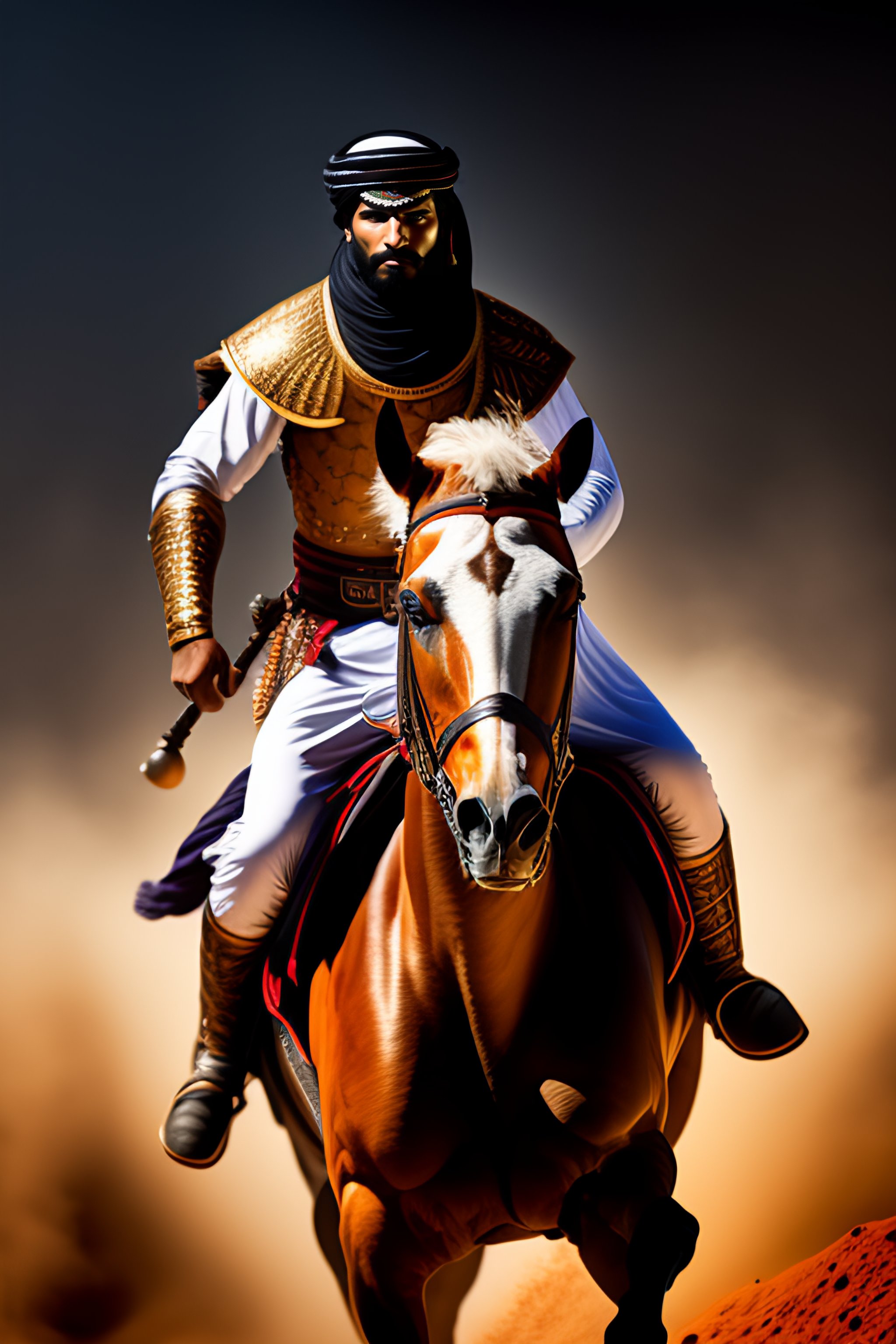 Lexica - Palestinian warrior,arabic warrior,1000,epic, 50mm lense,life ...