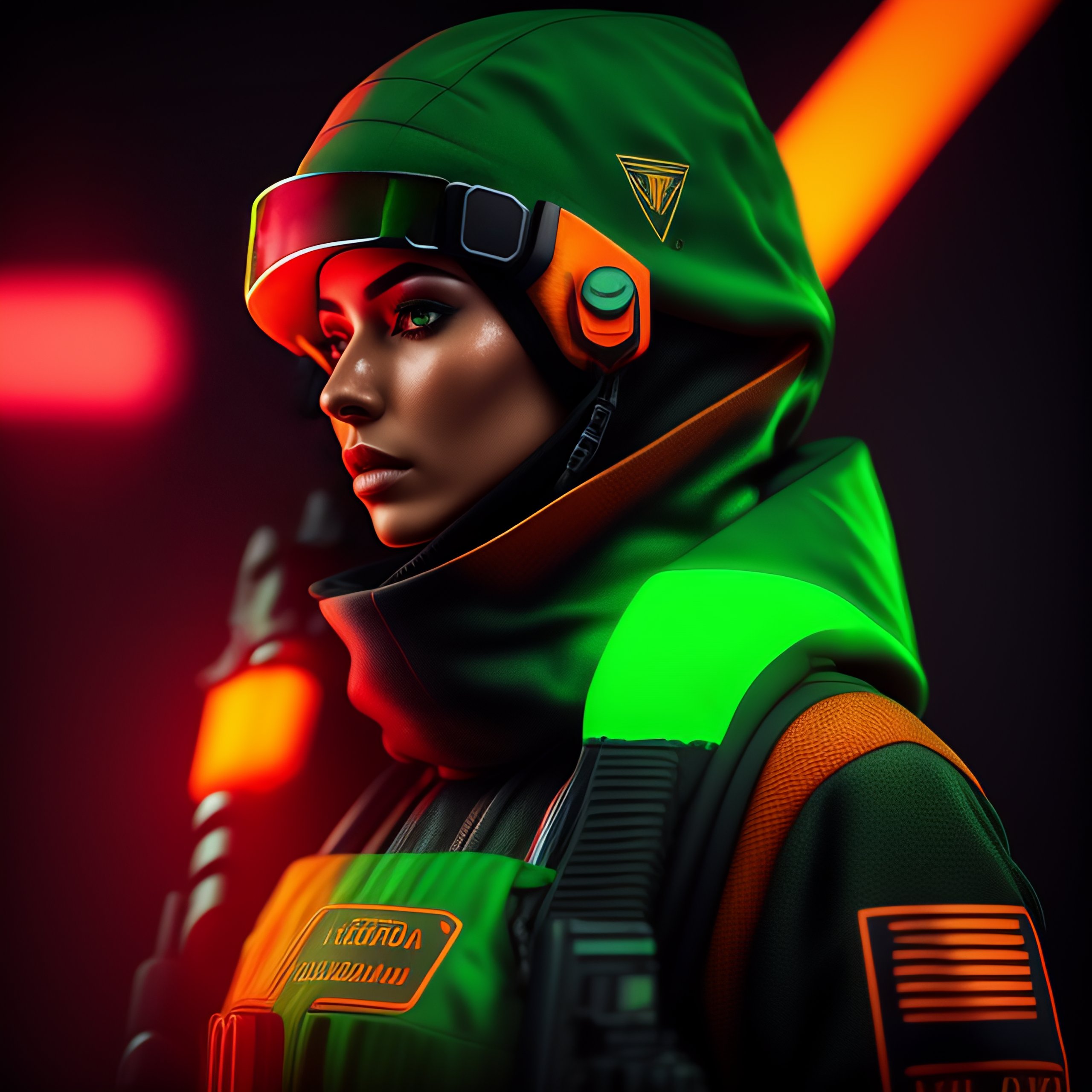Lexica - CS-GO deluxe terrorist skin, hollographic orange and green ...