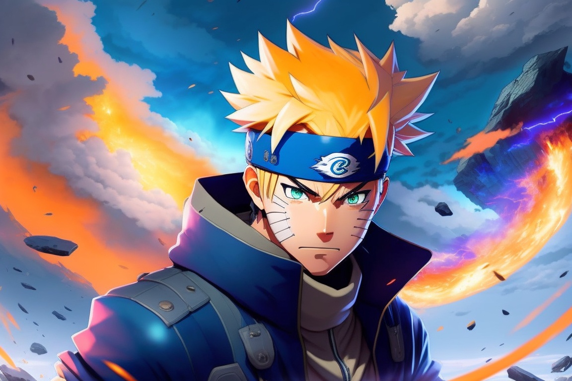 Lexica - A captivating Naruto Uzumaki PC wallpaper presenting Naruto in ...