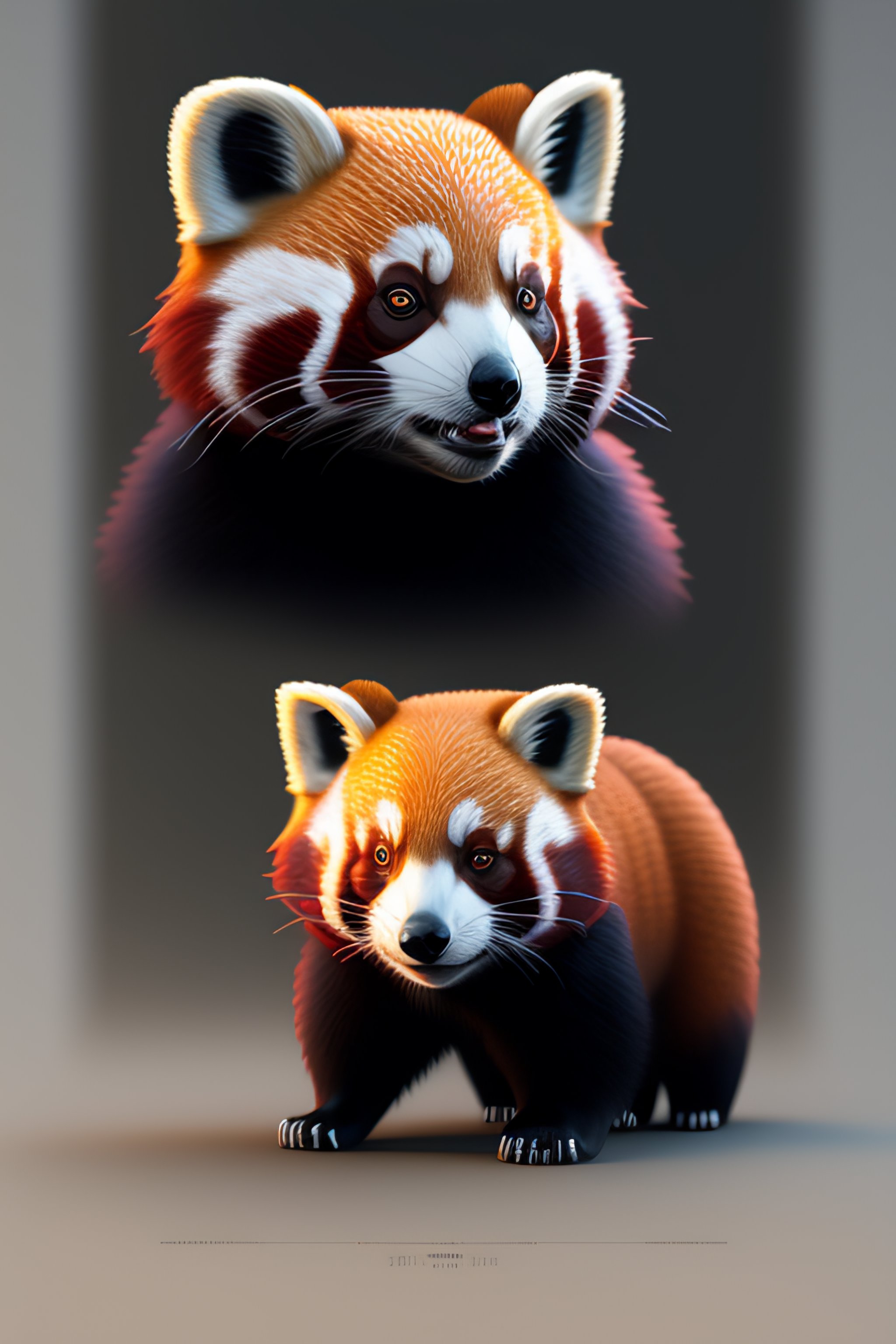 Lexica - Red panda from Turning Red movie, highly detailed intricated ...