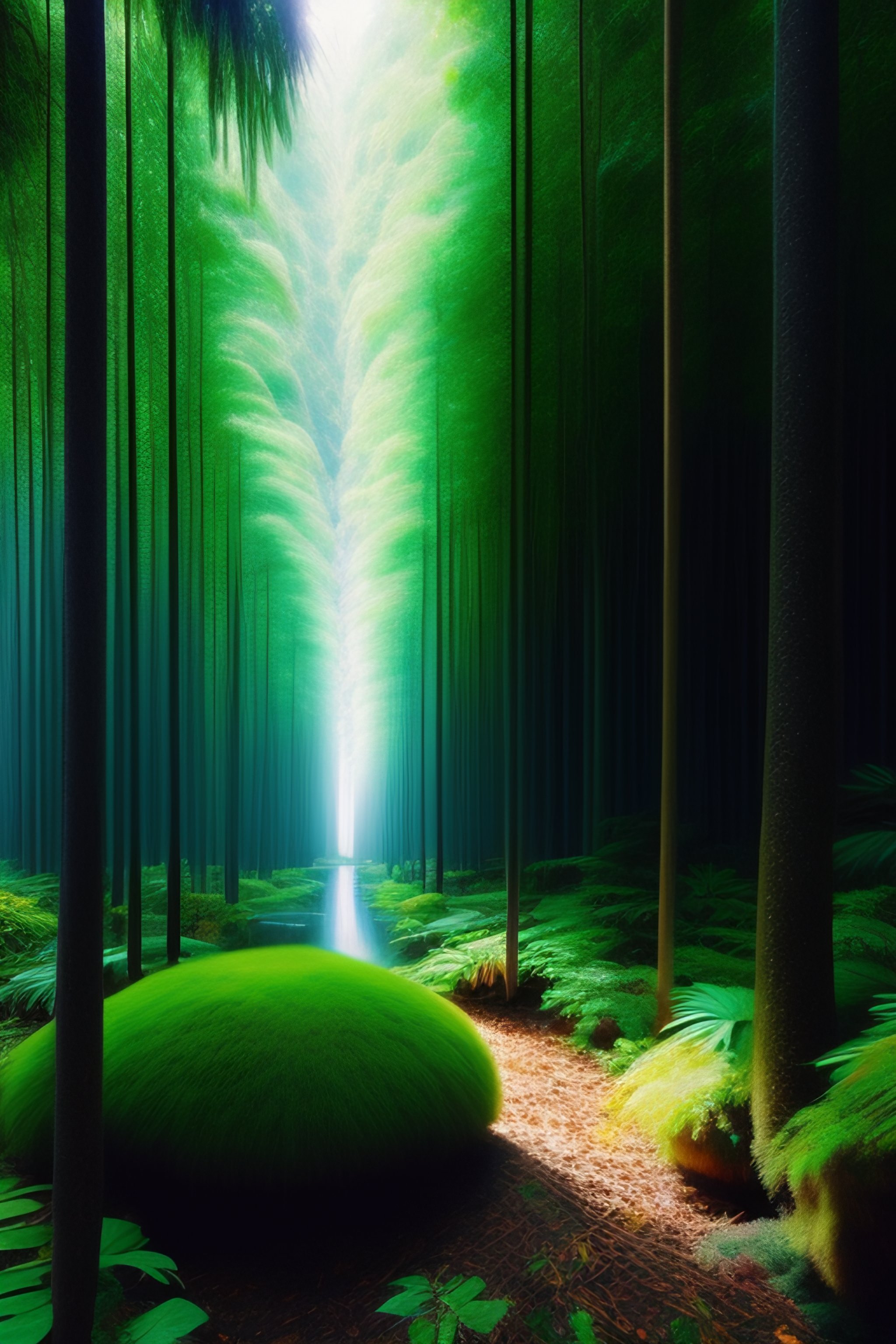 Lexica - Vibrant fantasy, photo-realistic, beautiful jungle, hyper ...