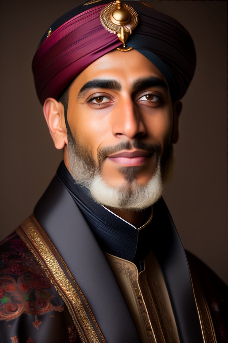 Lexica - A Muslim man, islamic scholar, headshot of a Arabian mufti ...