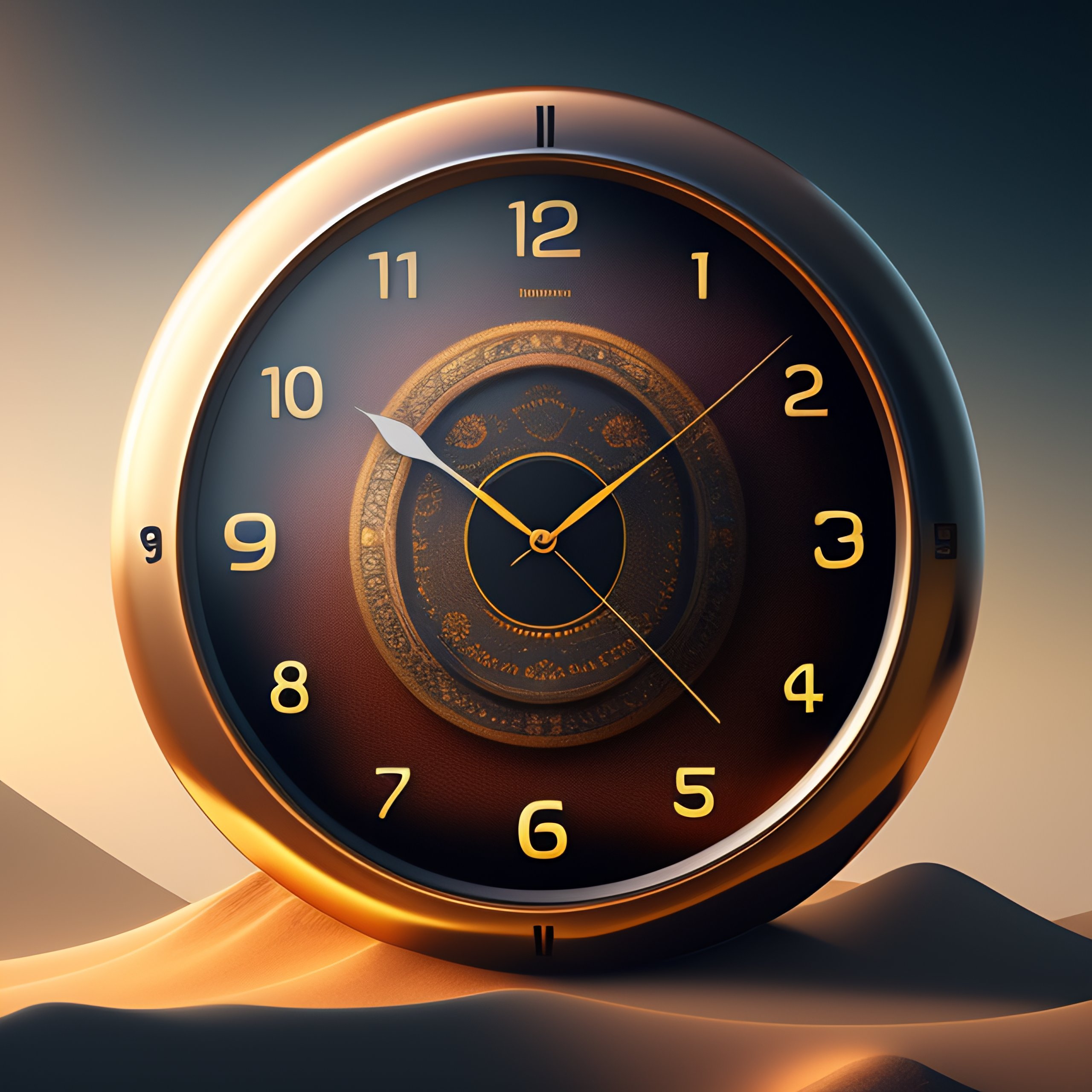 Lexica - IOS app icon design of analog clock. ethereal, extremely high ...
