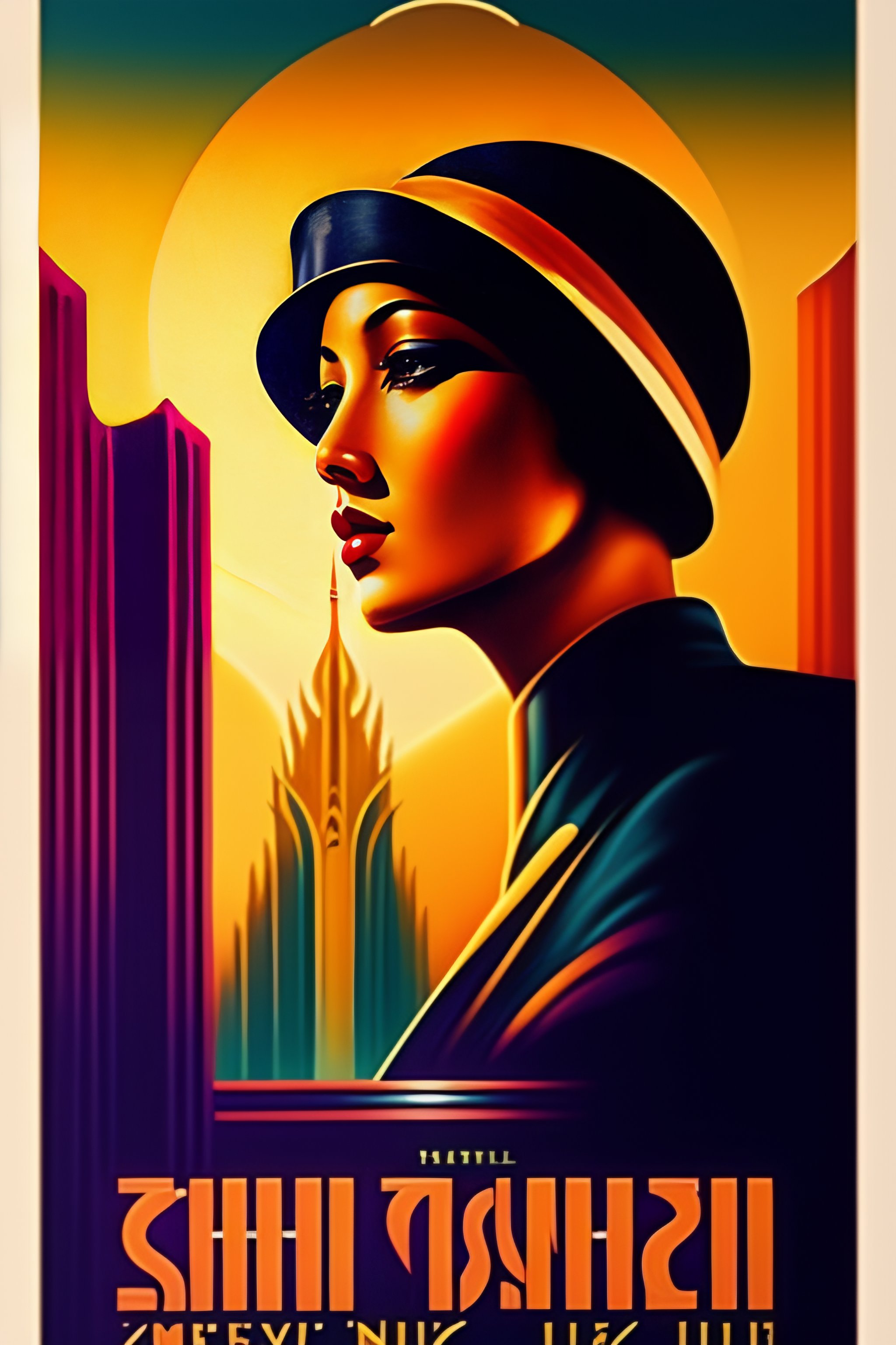 Lexica - Art deco travel poster. manila philippines