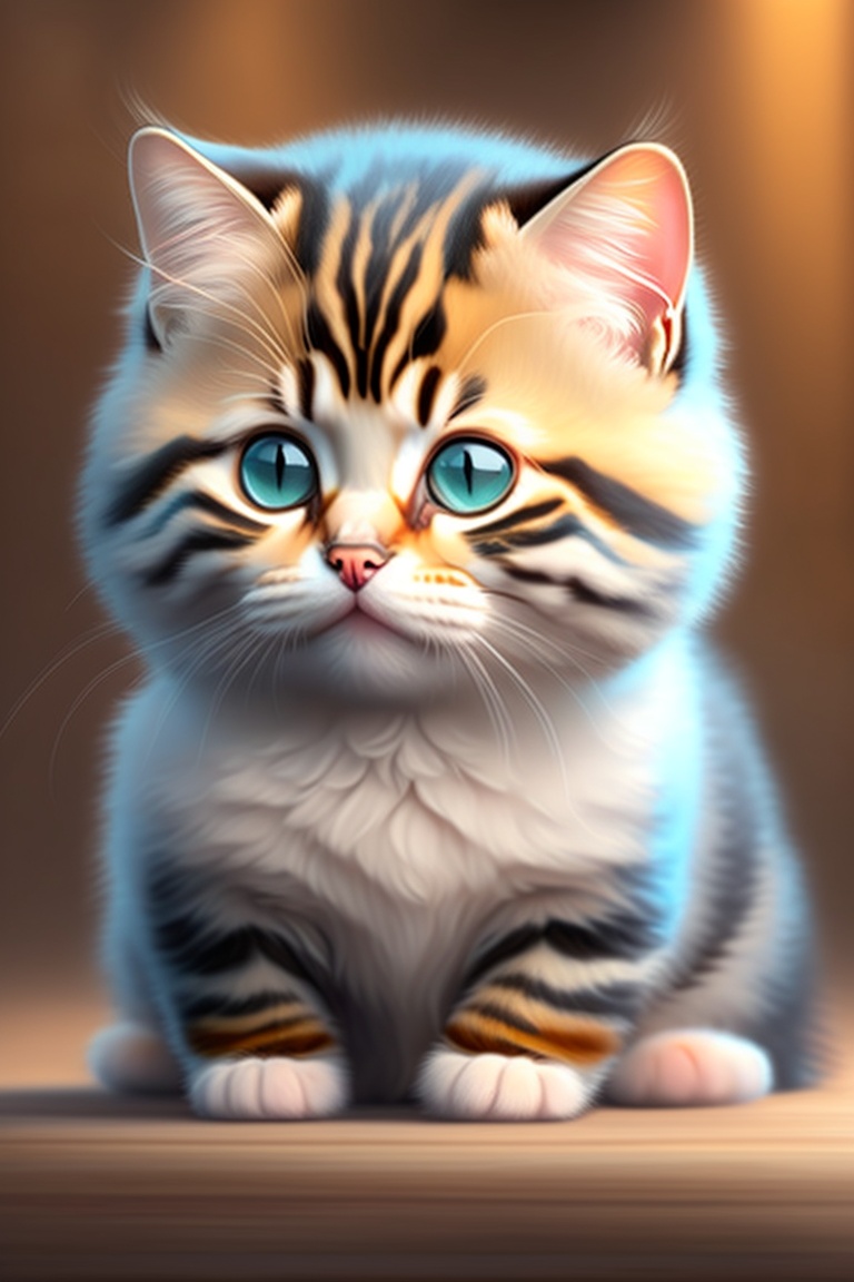 Lexica - Cute cat, yuong cat