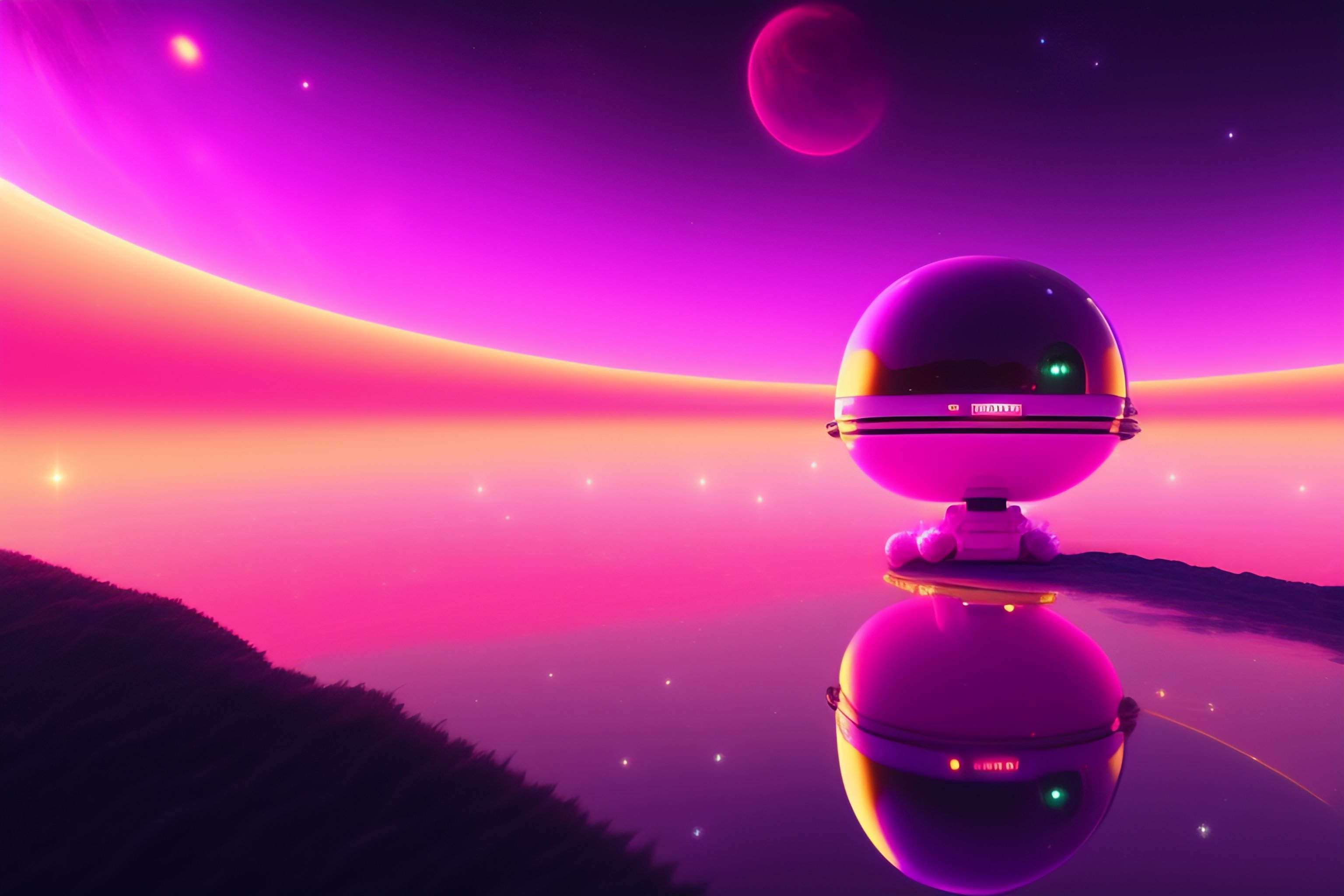 Lexica - Space, singularity, many pink color, many purple color ...