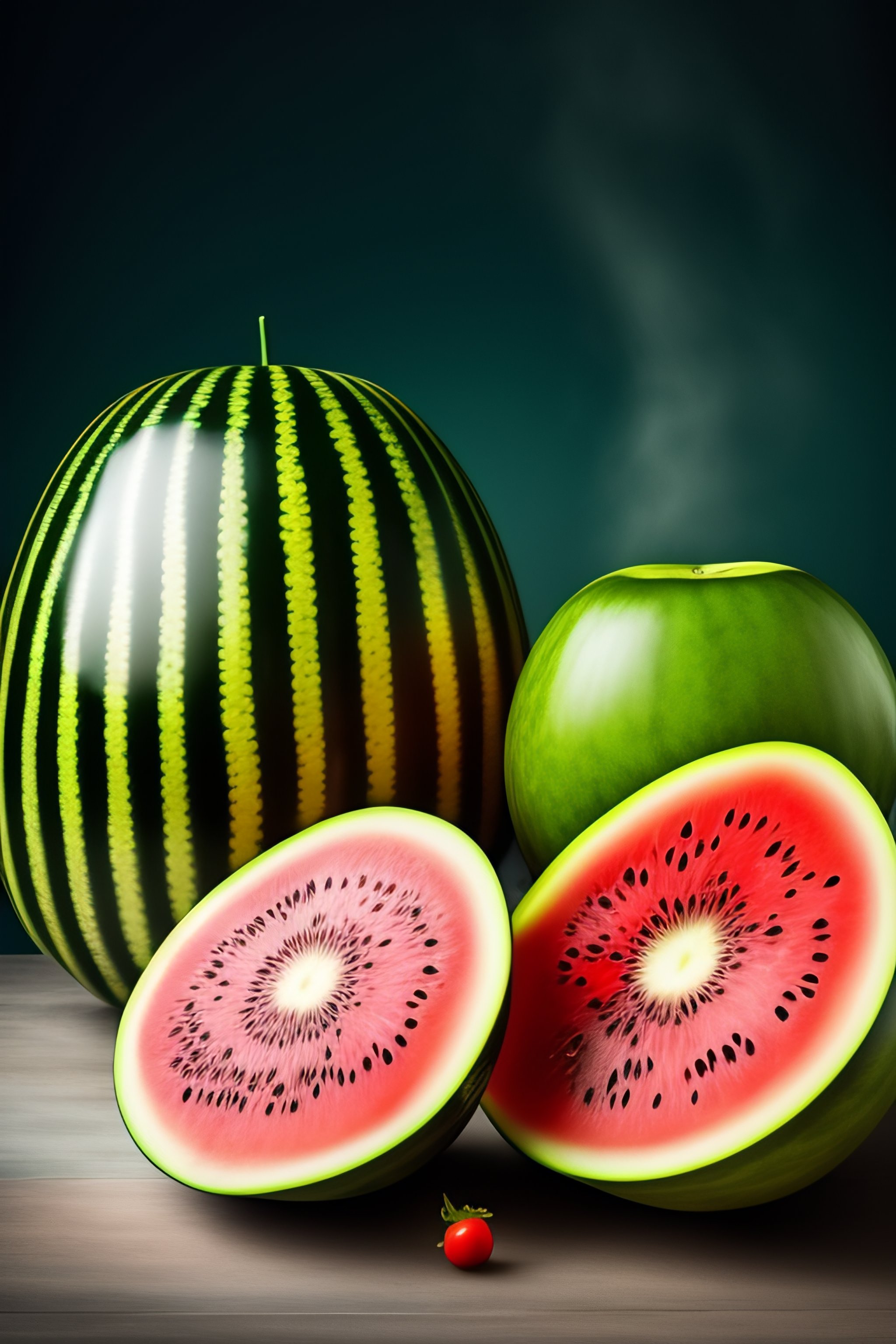 Lexica - Futuristic machine that turns watermelons into energy