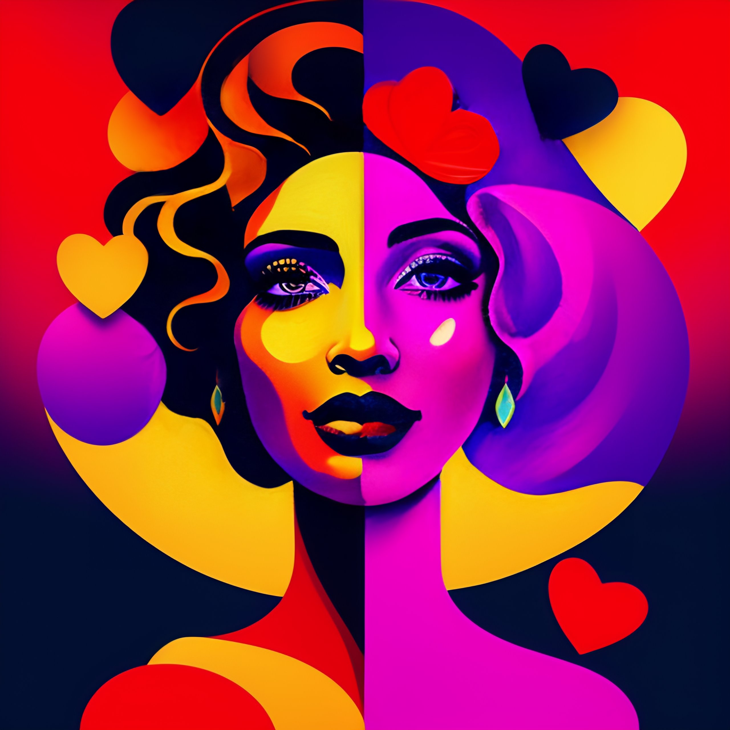 Lexica - Graphic flyer, with a 2d vectorial illustration of a happy ...