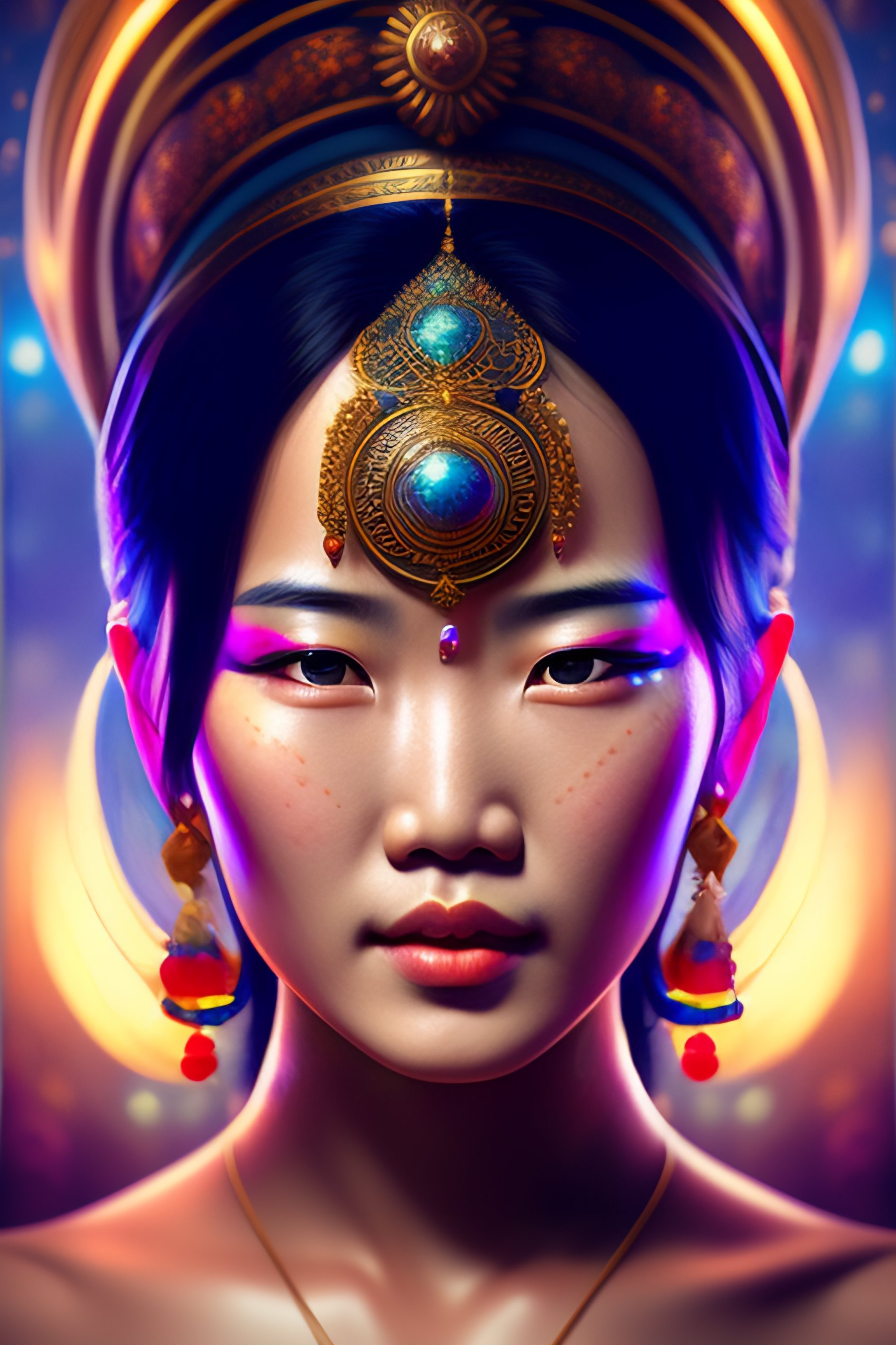 Lexica - Third eye in beautiful asian girl, highly detailed, 8k