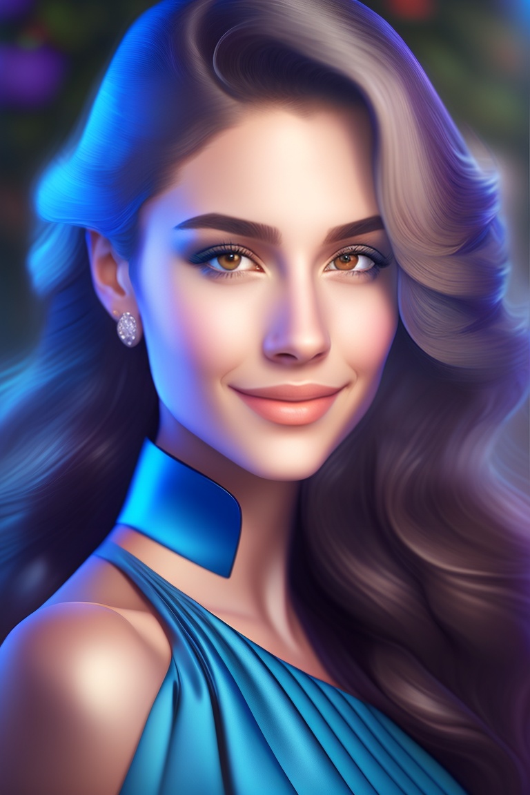 Lexica - Portrait of a beautiful girl with an open kind look, cheerful ...