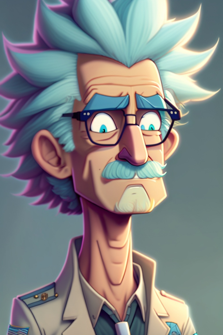 Lexica - Rick sanchez, cartoon