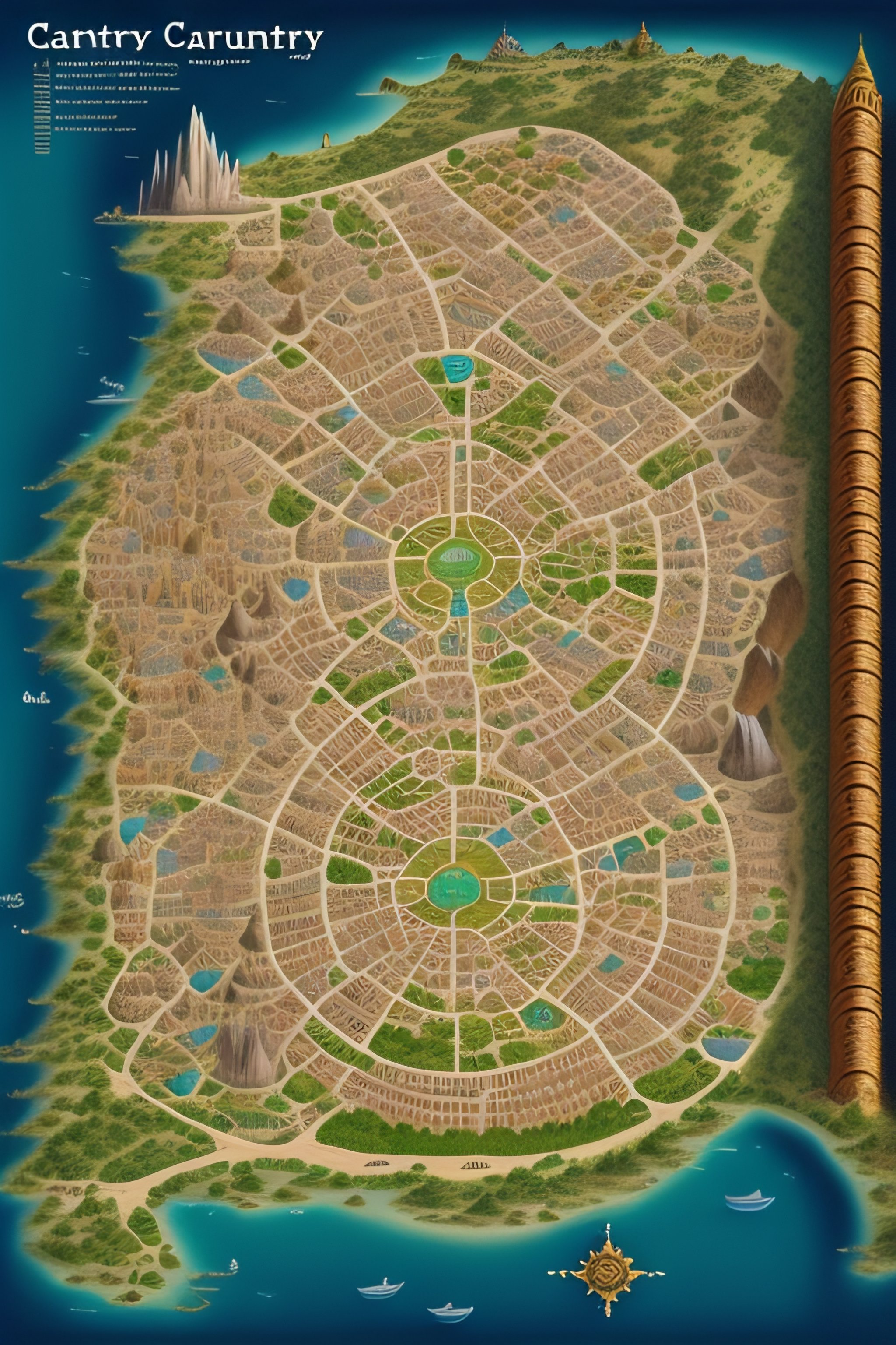 Lexica - Cartographer map, country , tabletop map, cities, towns, caves ...