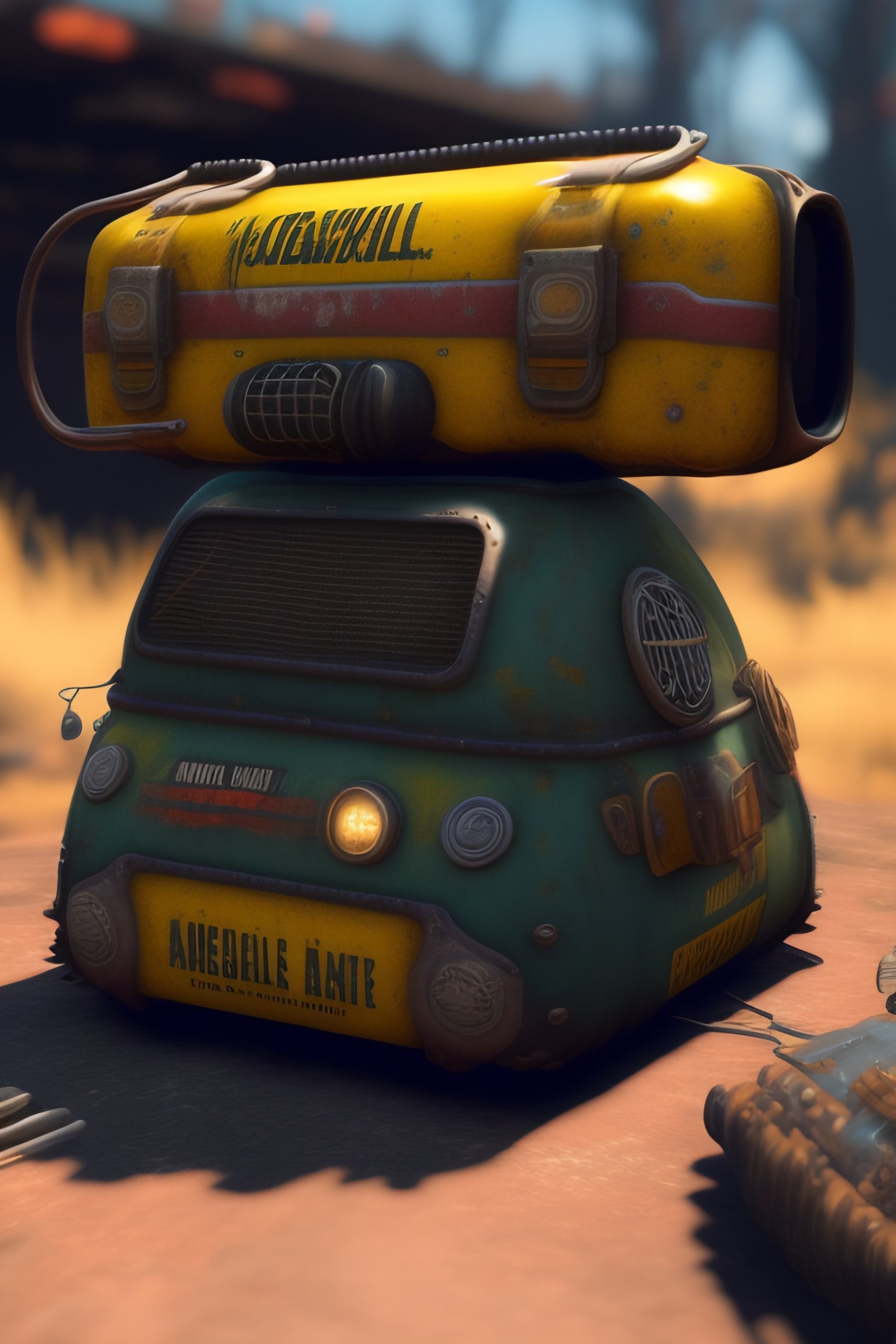 Lexica - An extremely complex Fallout 4 Mobile phone,Waste punk