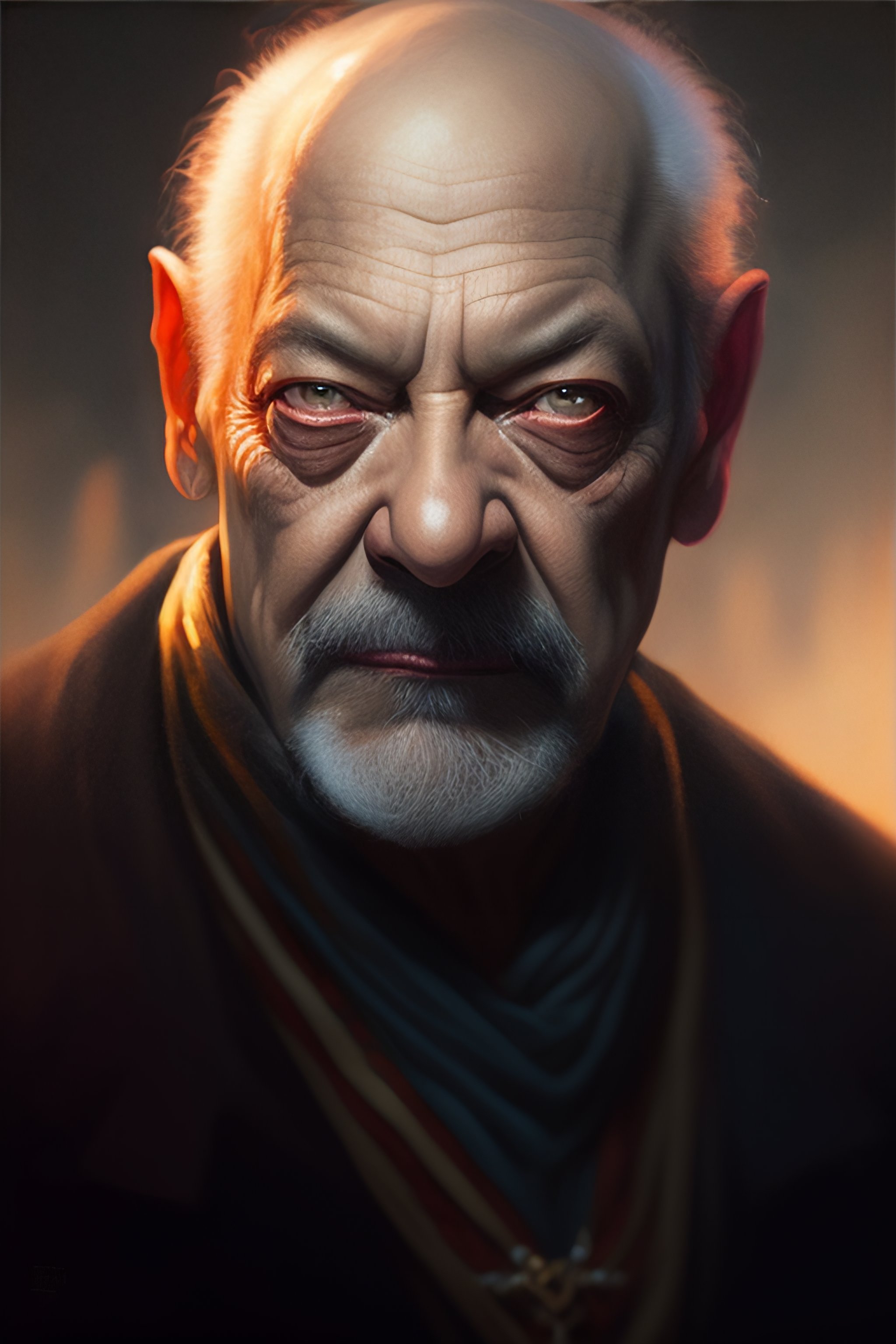 Lexica - Evil warlock, Portrait of Old mage, evil!!!!, wrinkled, Andy ...