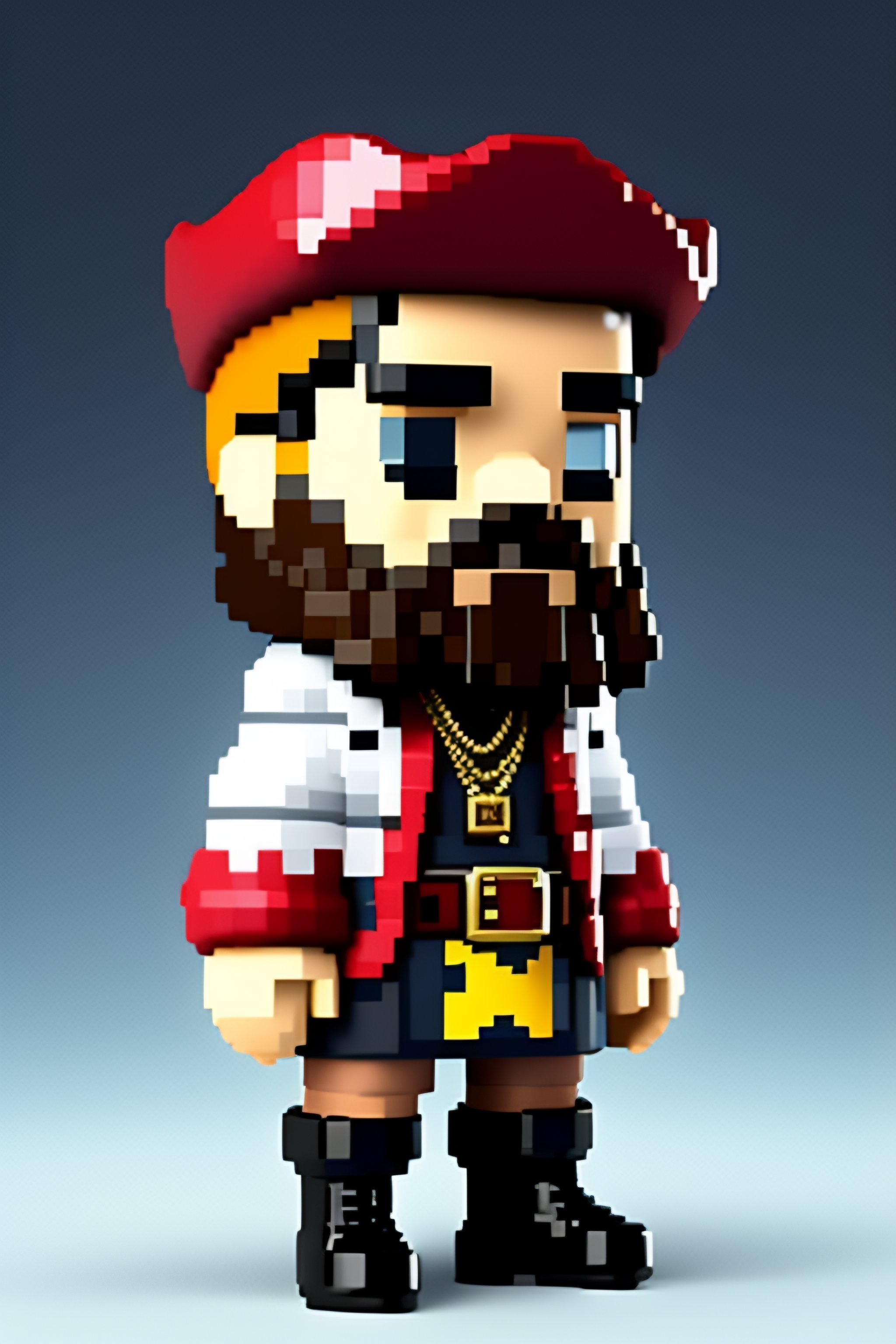 Lexica - Generate a high-quality, highly detailed image of a 3D pixel ...