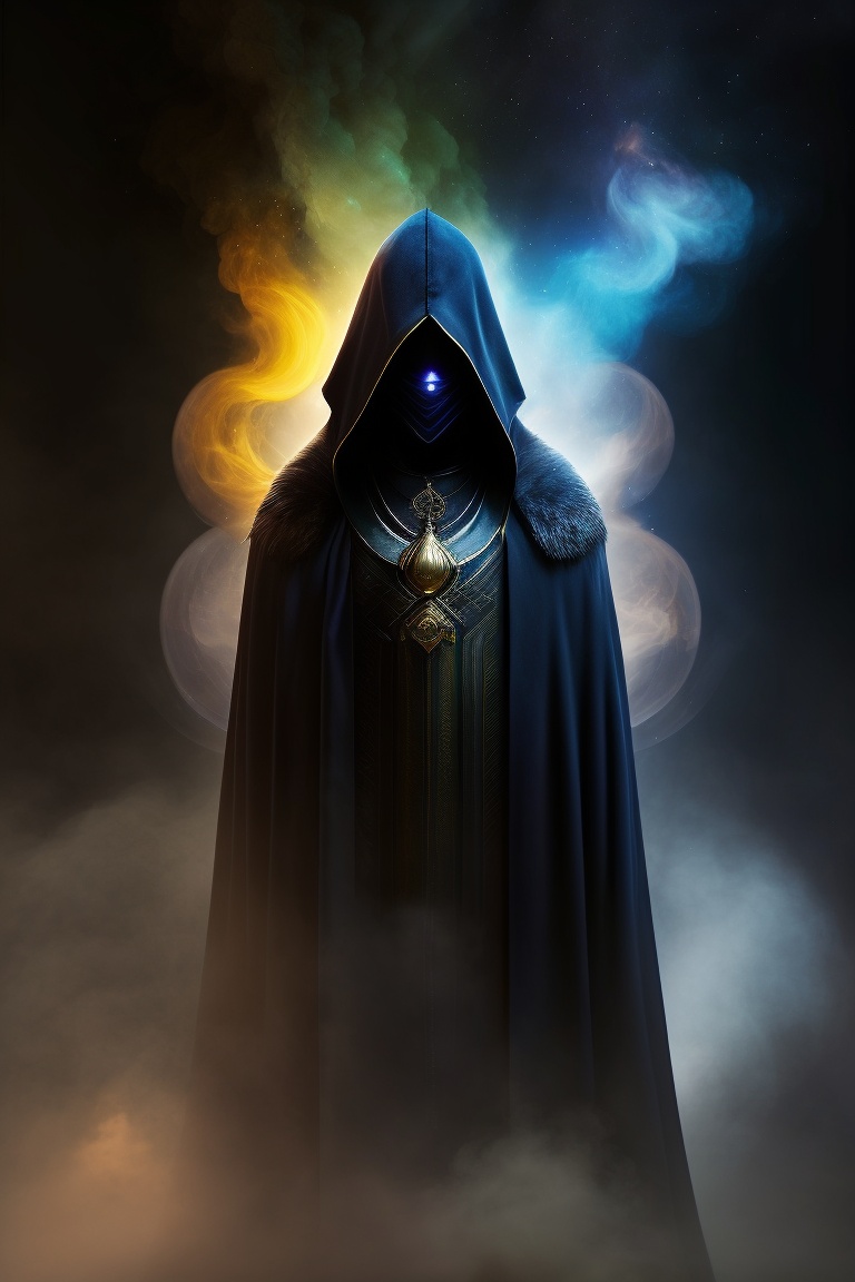 Lexica - Spectre creature, no face, scary, smoke and halom voodo cult ...