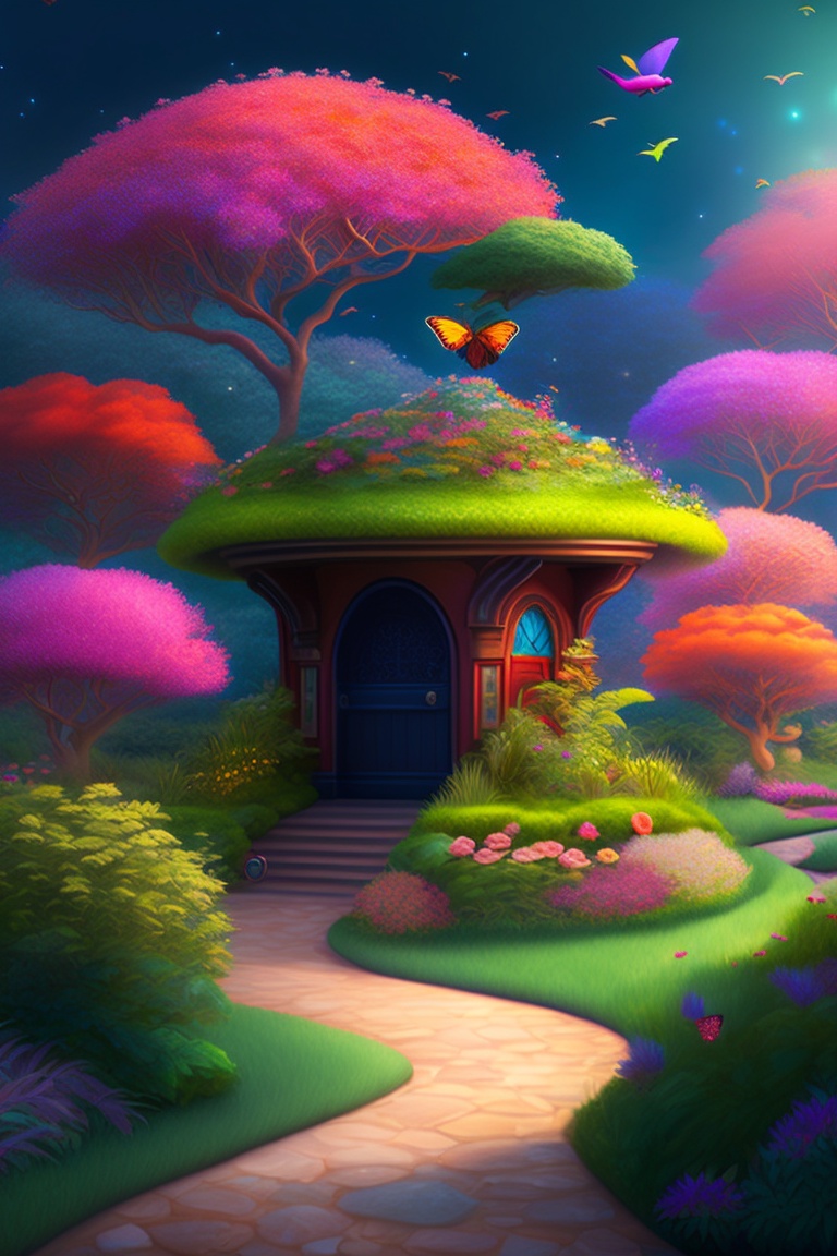 Lexica - "Magical Garden": A series of digital artwork representing a ...