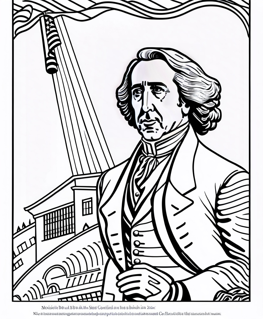 Lexica - Coloring book page in black and white of the actor Nicolas ...