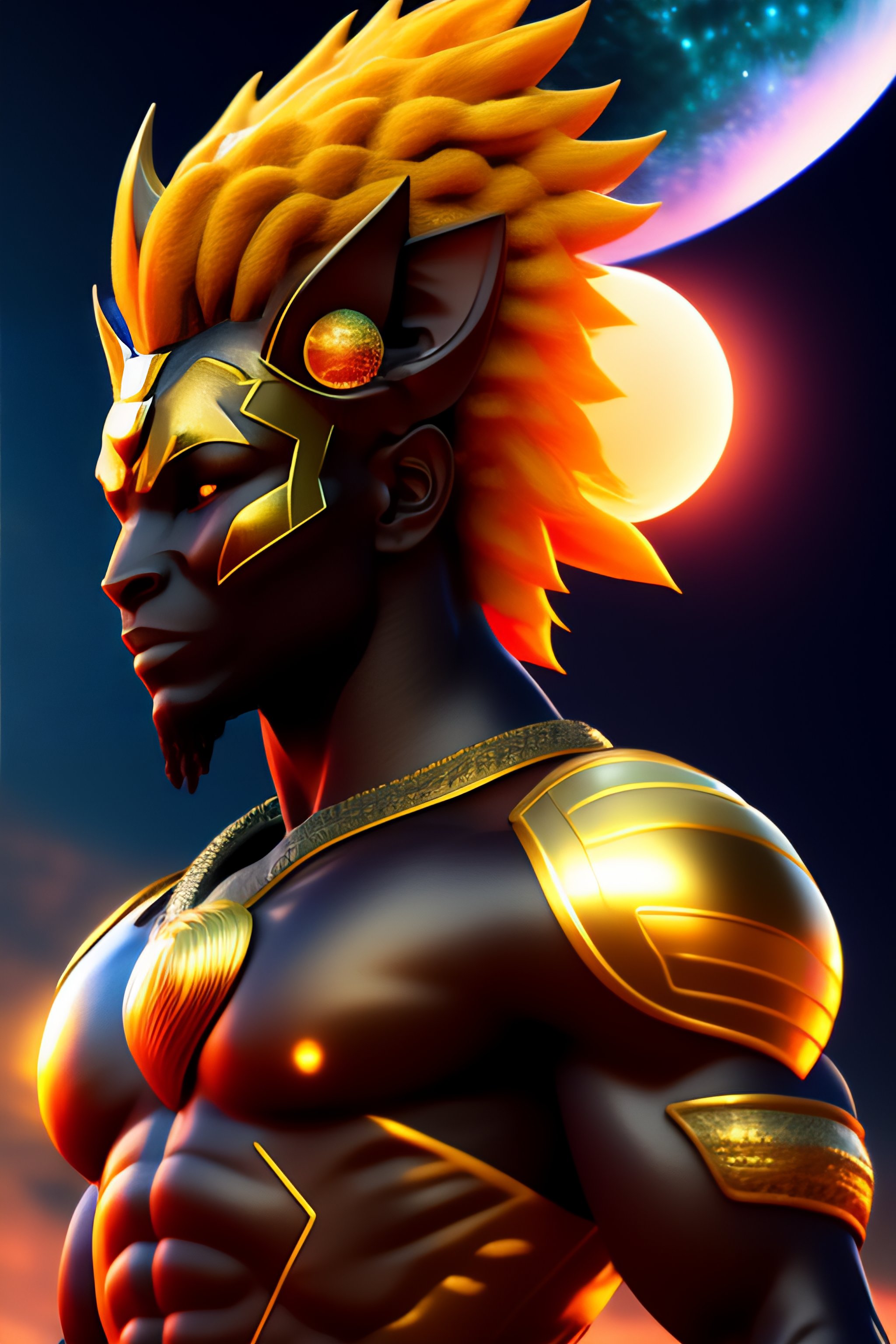 Lexica - 3d render of zodiac sign leo as a sabertooth lion humanoid ...