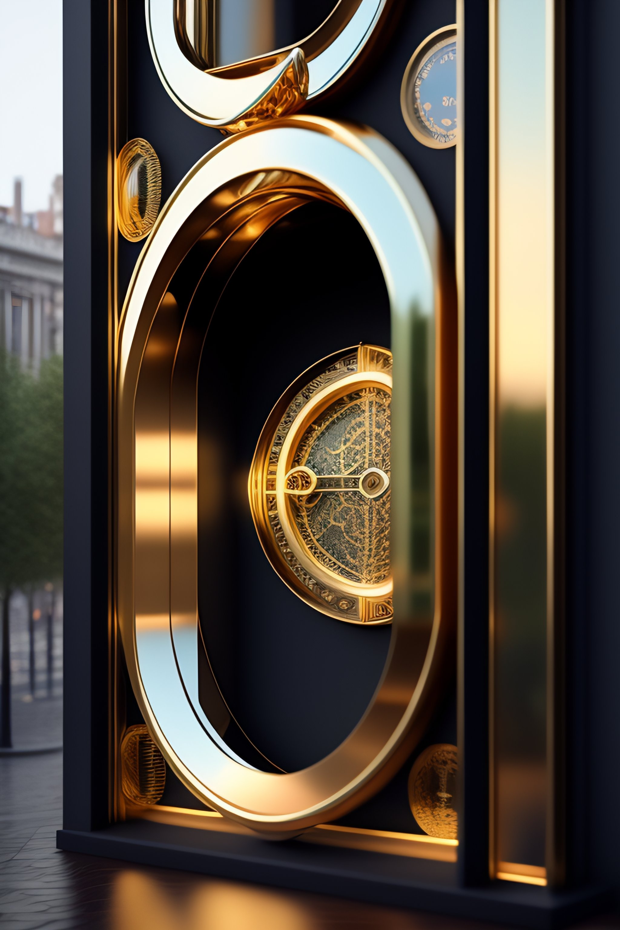 Lexica - Watch store window display , accumulation of micro intricate ...