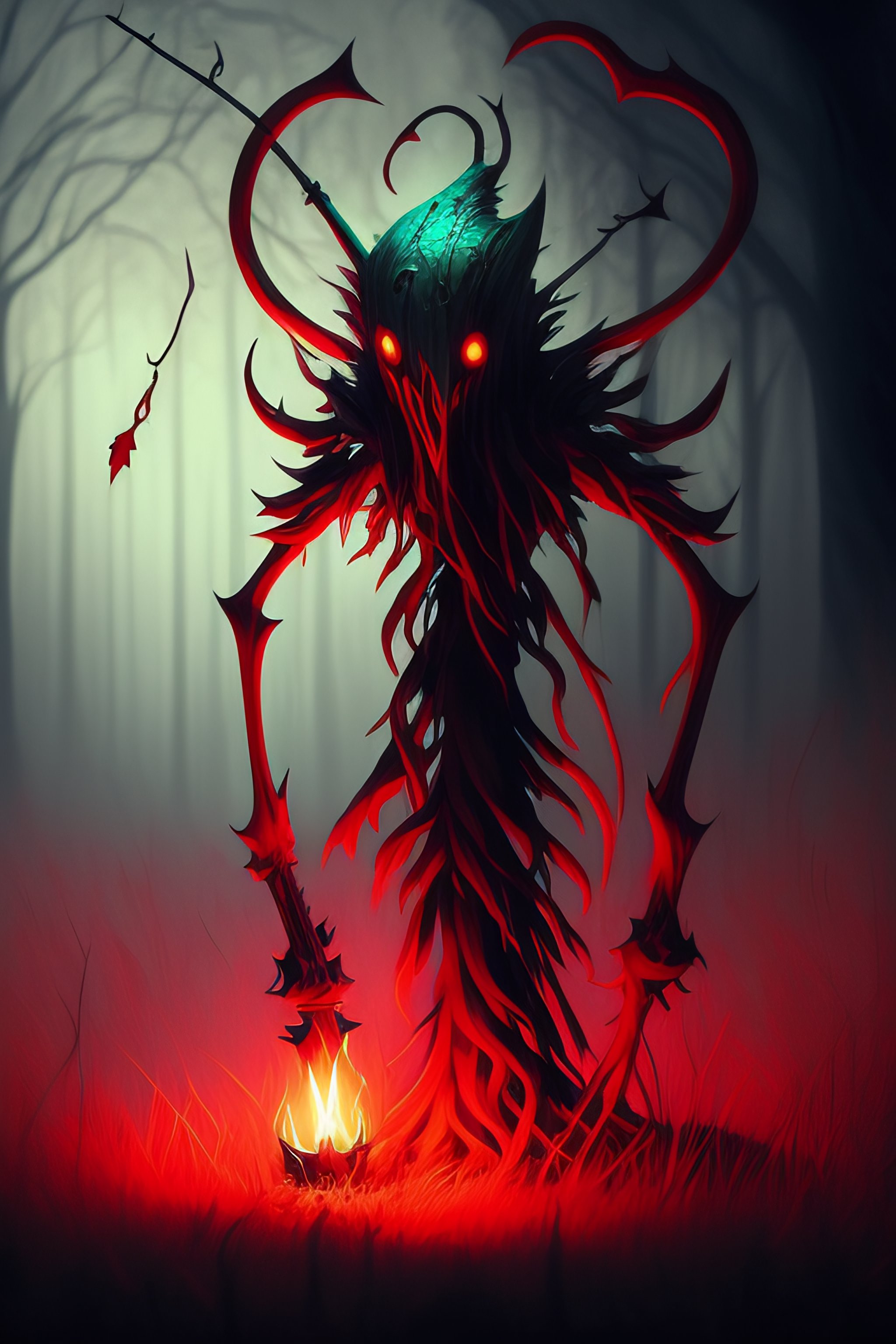Lexica - Fiddlesticks from league of legends , horror, scary, red ...
