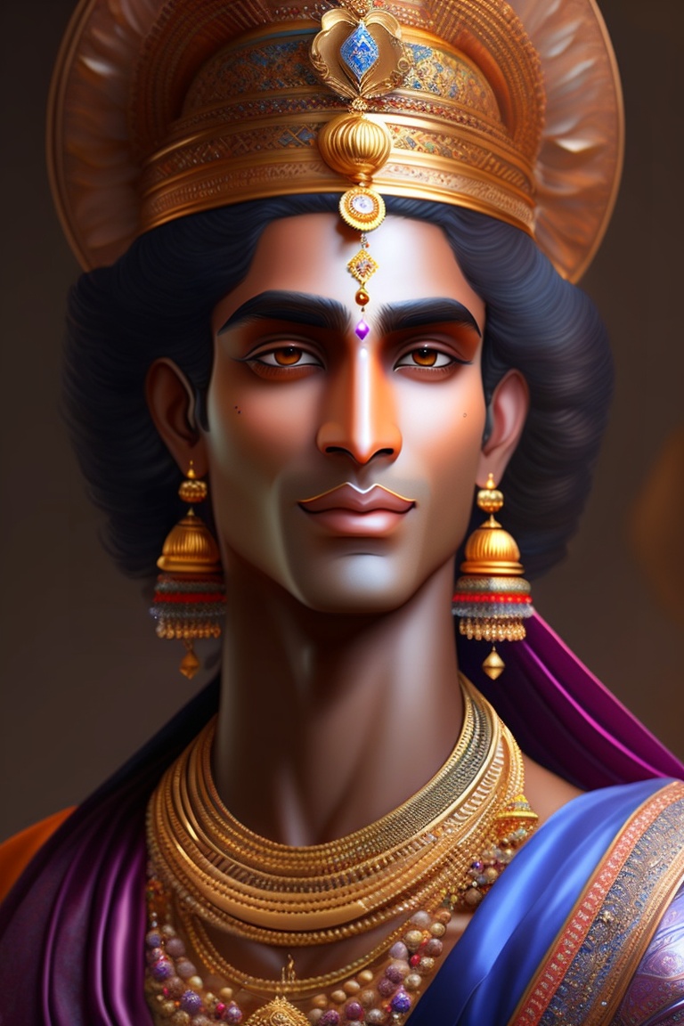 Lexica - Lord Krishna, in the Mahabharata, is described as a ...