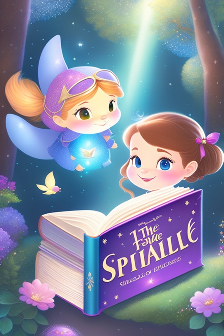 Lexica - Book Cover Description: The book cover for "The Enchanted Adventures of Sparkle and ...