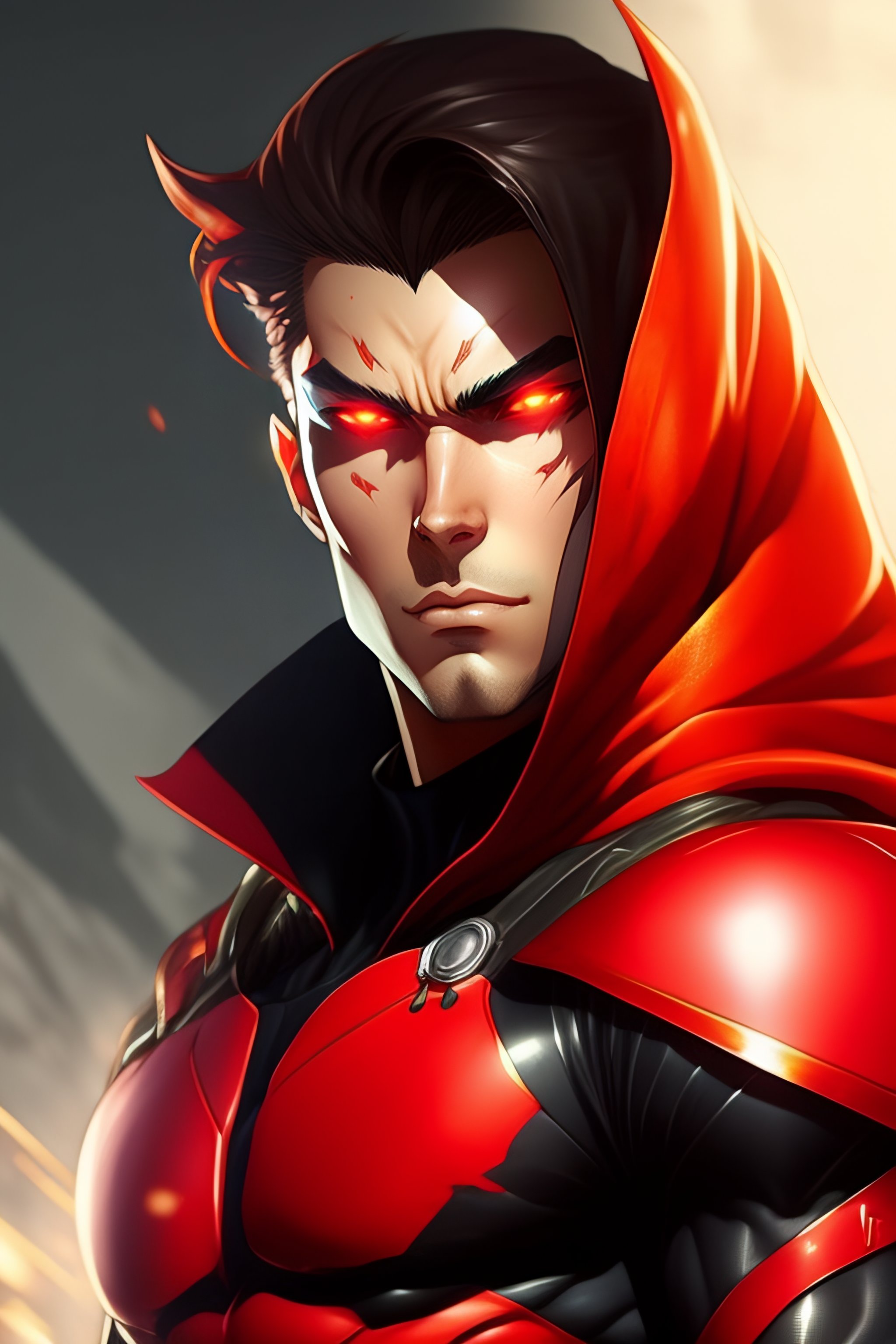 Lexica - Anime portrait of Red Hood with a Omnitrix by Stanley Artgerm ...