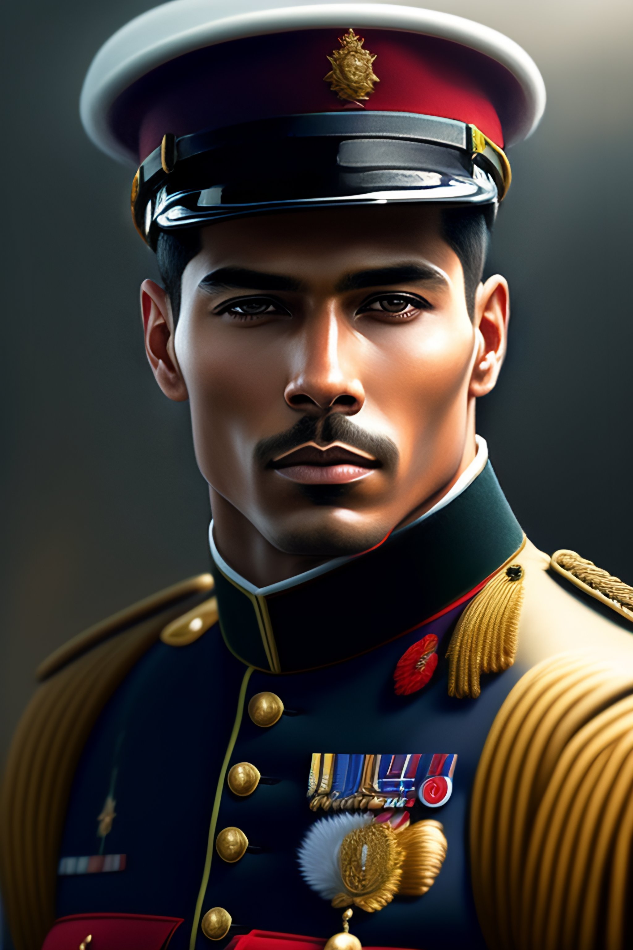Lexica - A digital painting of a man in a military uniform, a ...