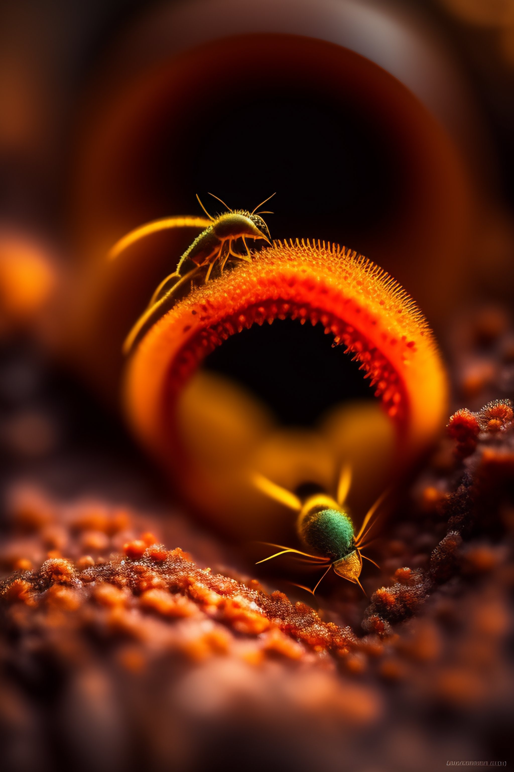 Lexica - A ant digging an underground nest, macro photography, 8 k ...