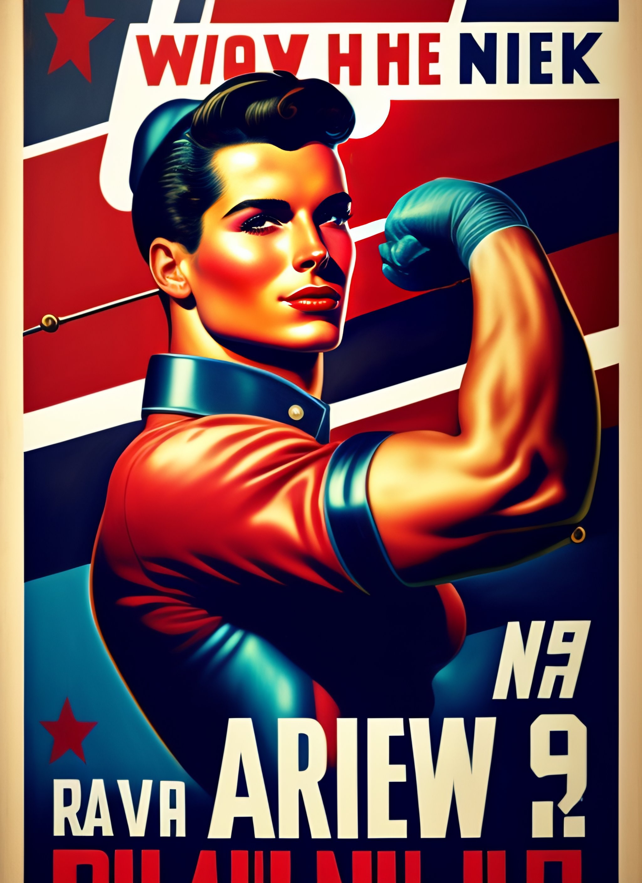 Lexica - A male young man the riveter "We can do it !" poster by John ...