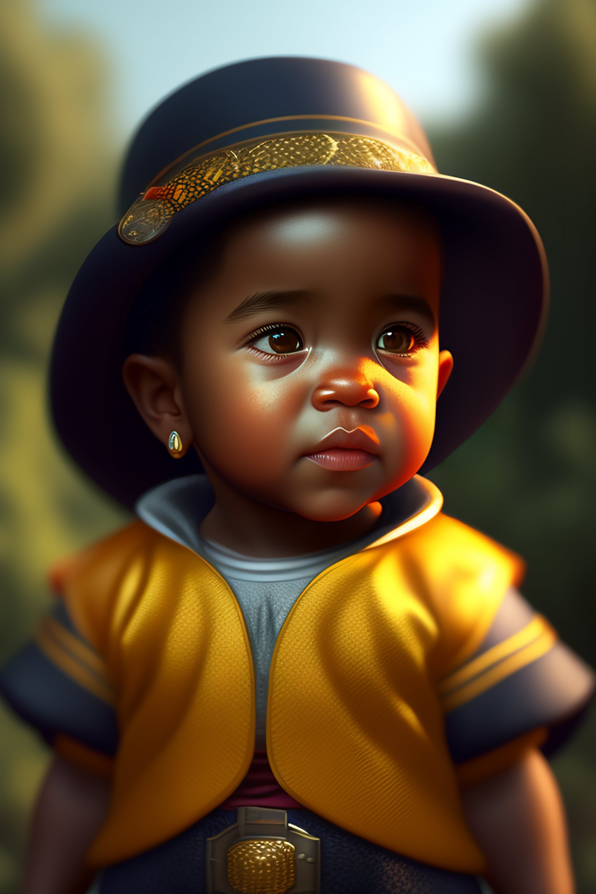 Lexica - Baby wandinha, moonwalker, render, rembrandt, cgsociety ...