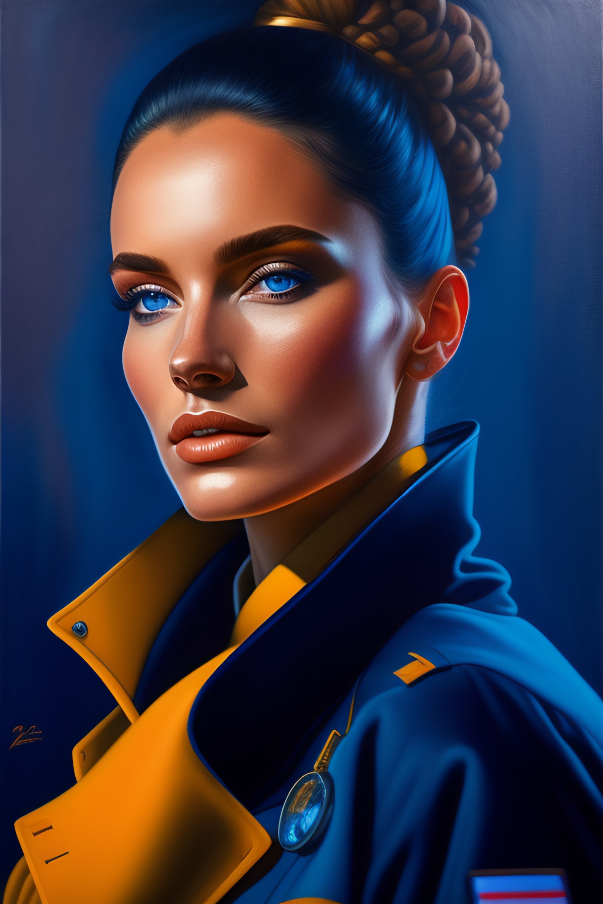 Lexica - Oil painting, portrait of Etzel Andergast dressing in a ...