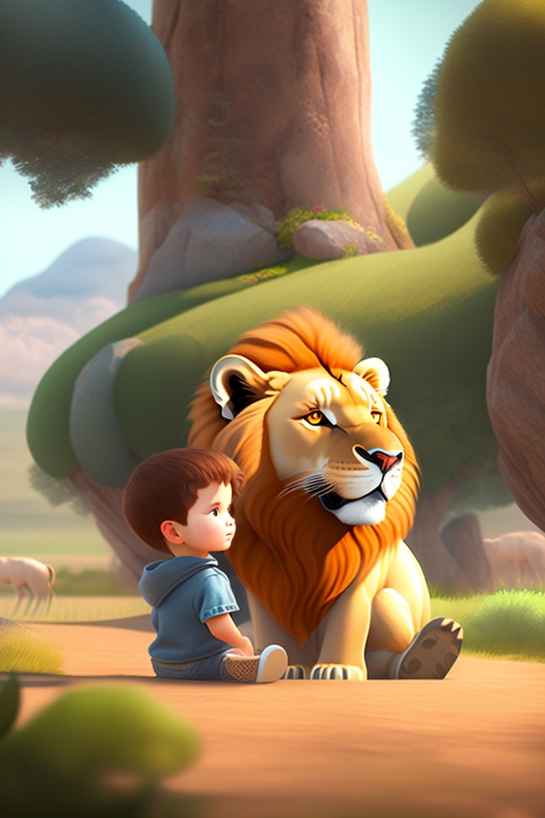 Lexica - Develop a 4K 3D animation scene where boy and girl kid ...