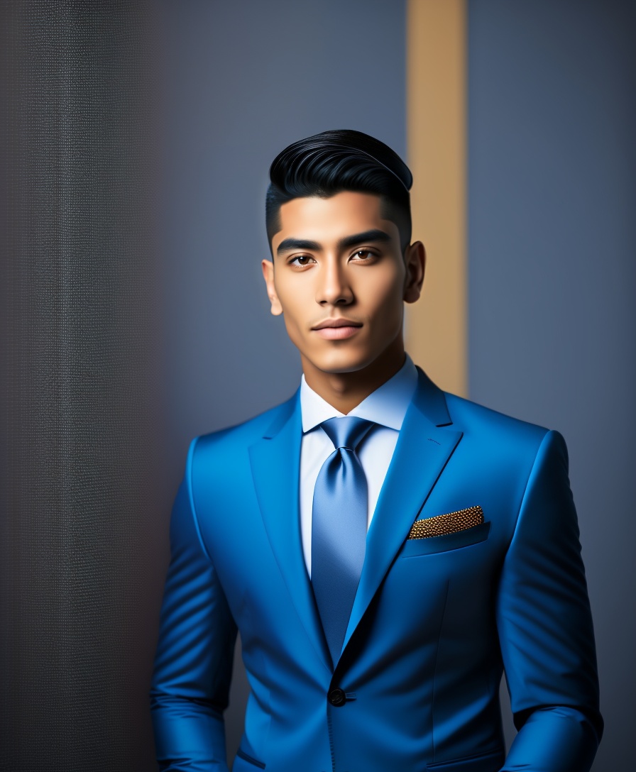 Lexica - Half length body portrait of a young Mexican man, short black ...