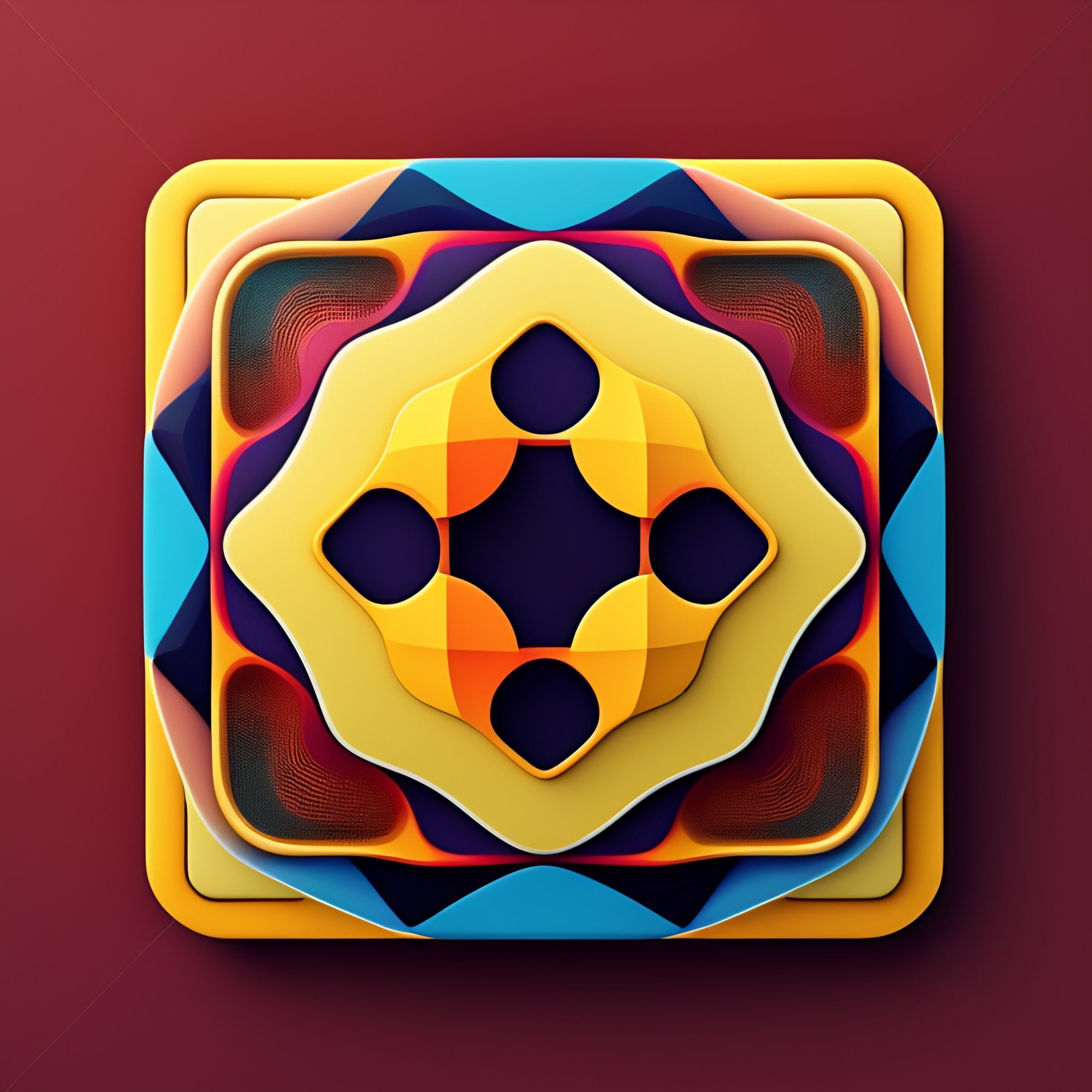 Lexica - Symmetrical album cover, abstract shape