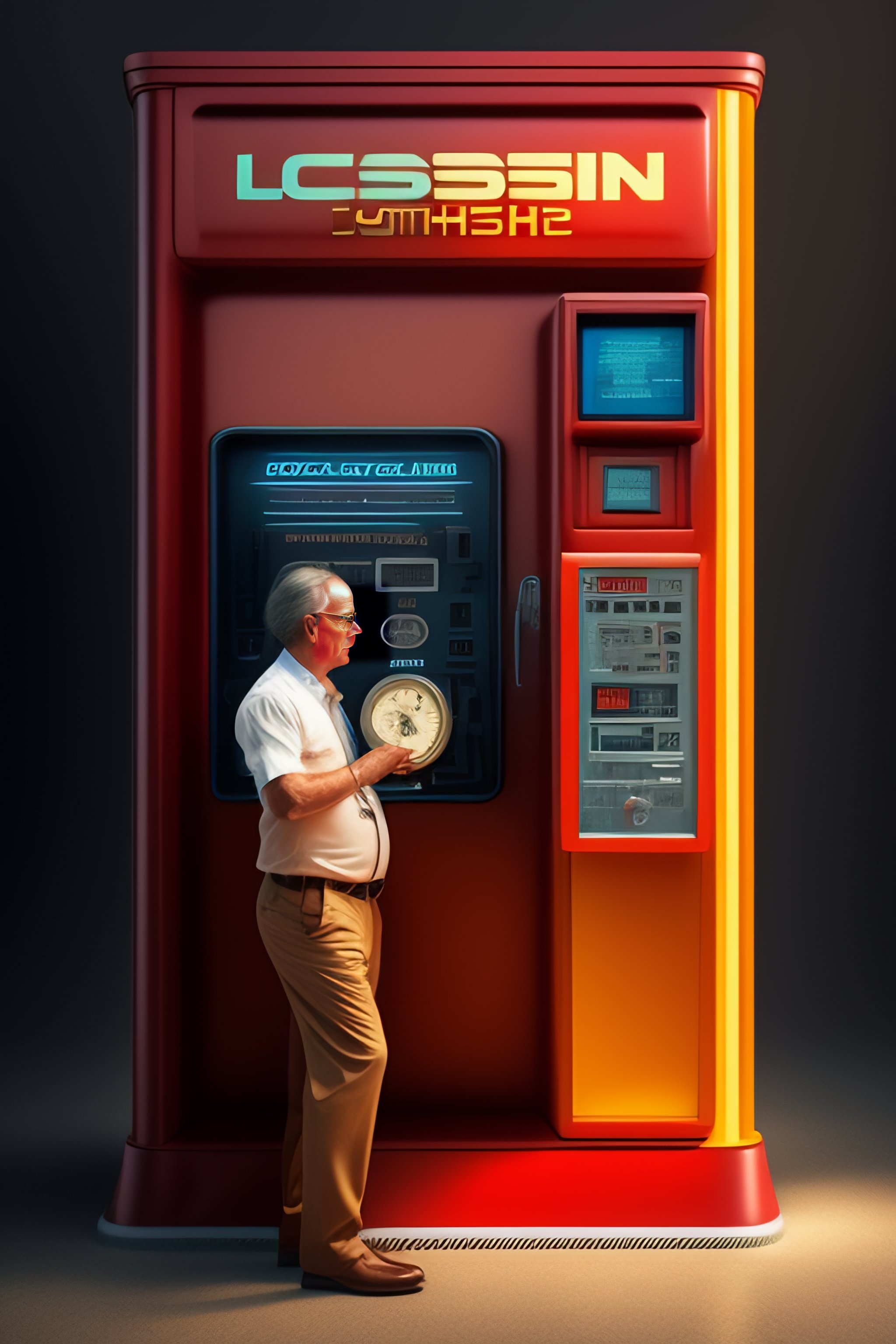 Lexica - Award winning poster design from the 80's, locksmith man ...