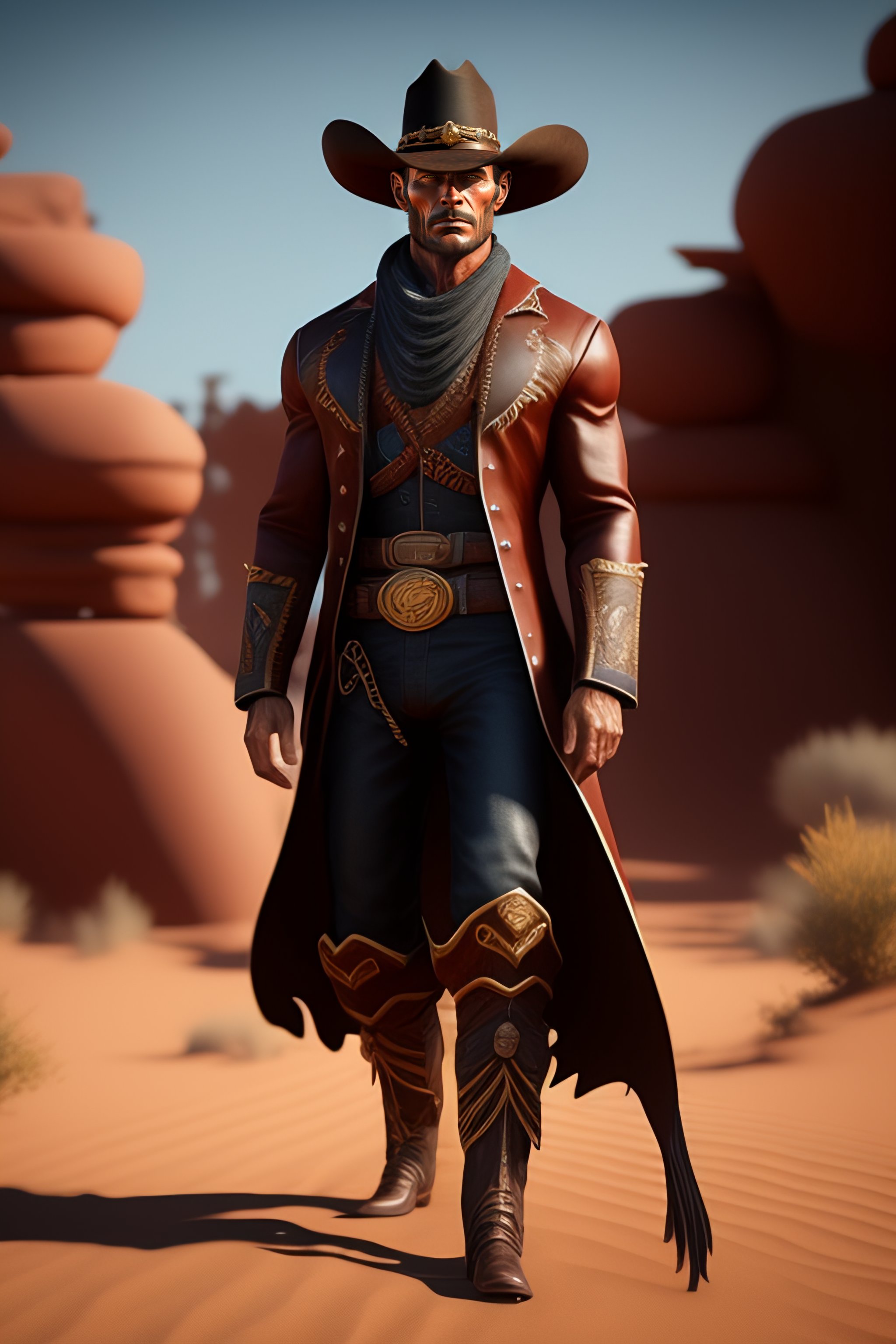 Lexica - A Cowboy, intricate, hyper realistic, trending by artstation ...