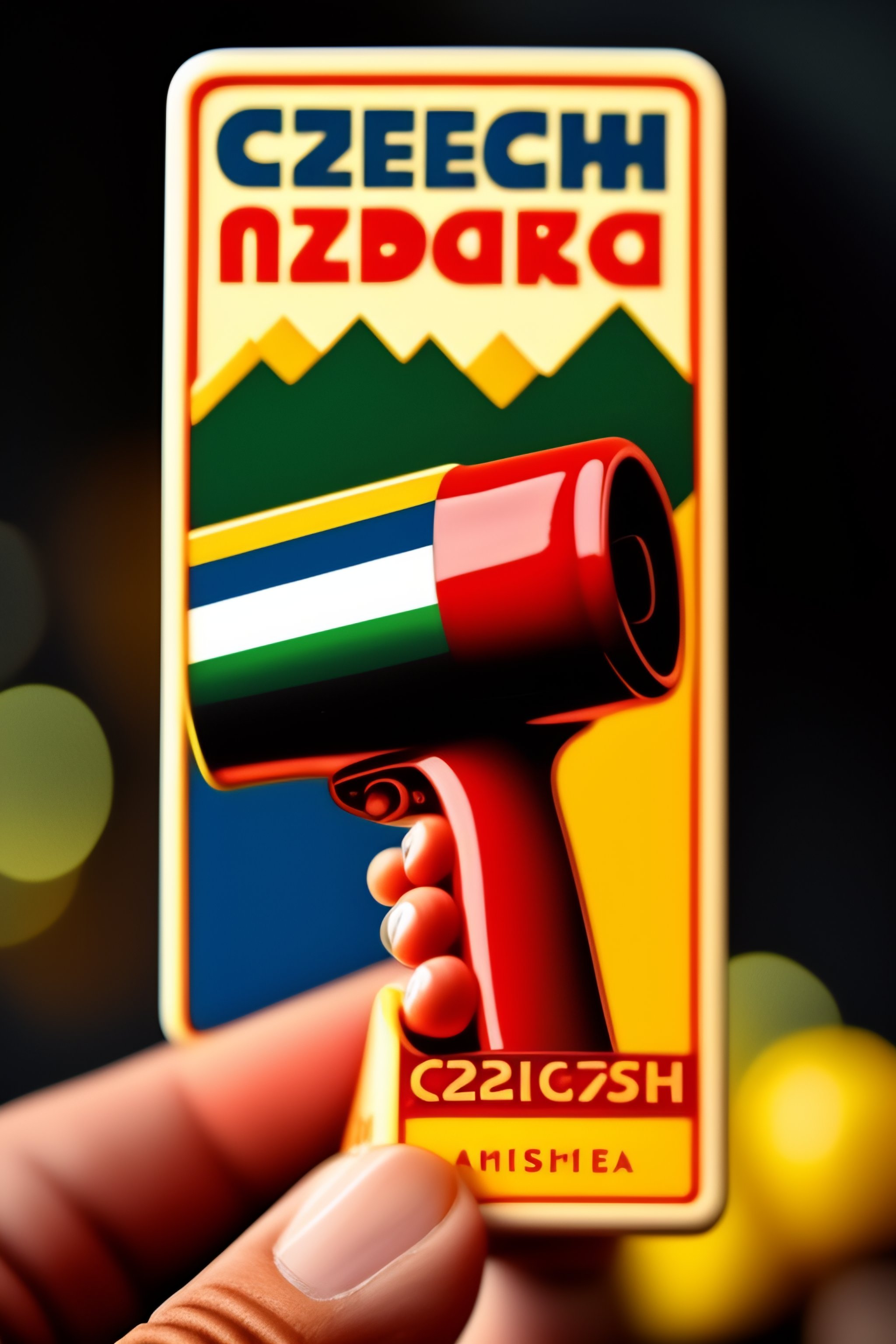 Lexica - How to use a megaphone, czech matchbox label