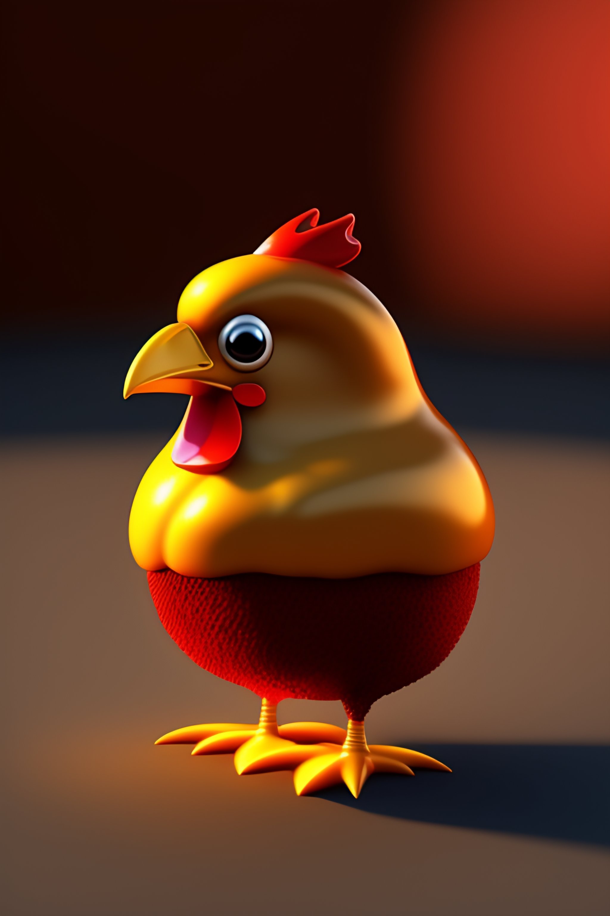 Lexica - Stupid Chicken. 3D Cartoon
